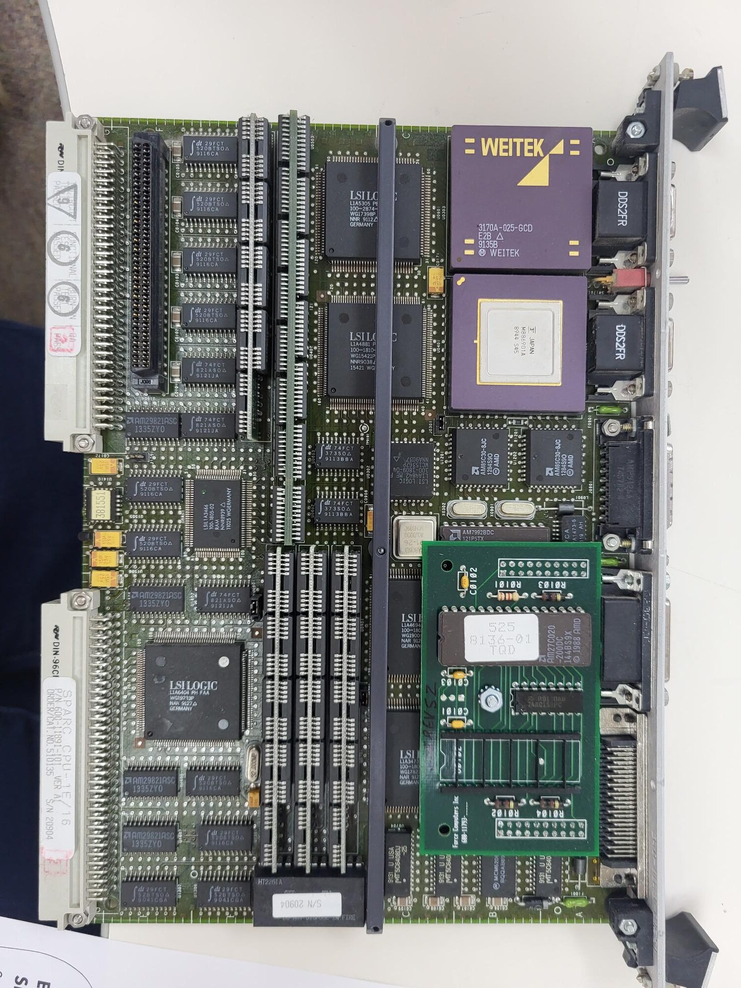 SPARC CPU-1E/16 VME SINGLE BOARD COMPUTER