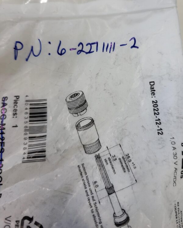 PHOENIX CONTACT SACC-M12FS-12SOL-PG 9-M SH SENSOR CONNECTOR(LOT OF 3) | BMI Surplus