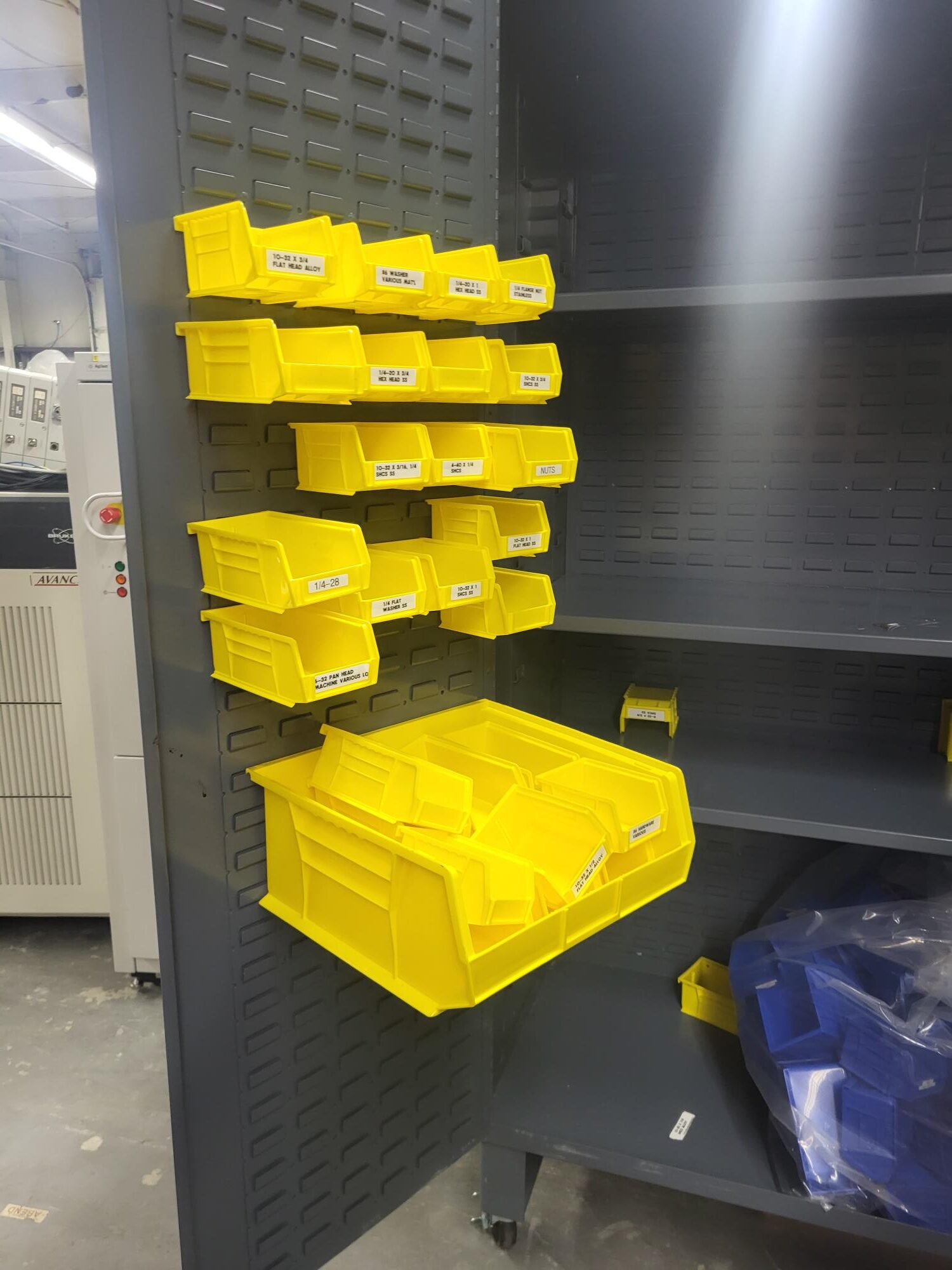 DURHAM PARTS CABINET WITH BIN STORAGE BMI SURPLUS INC