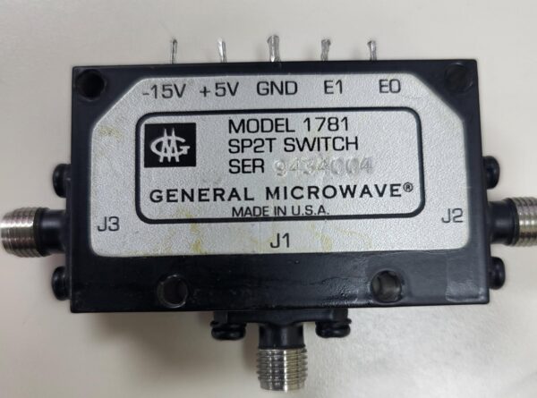 GENERAL MICROWAVE MODEL 1781 SP2T SWITCH - Amplifiers, Test Equipment ...