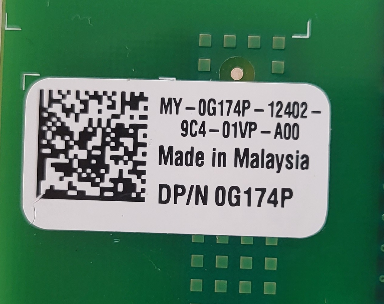 0G174P Intel Pro/ 1000 PT Dual Port 2gb PCLe Network Card - Circuit ...