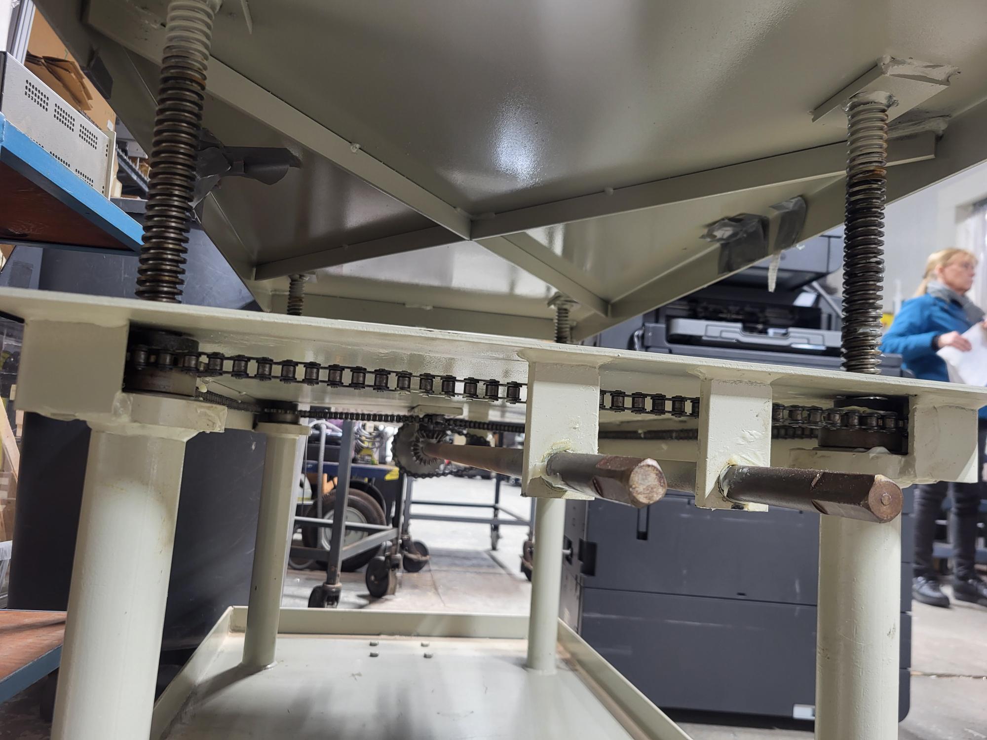 Regal Hand Crank Post Lift Table - Industrial Process Equipment - BMI ...