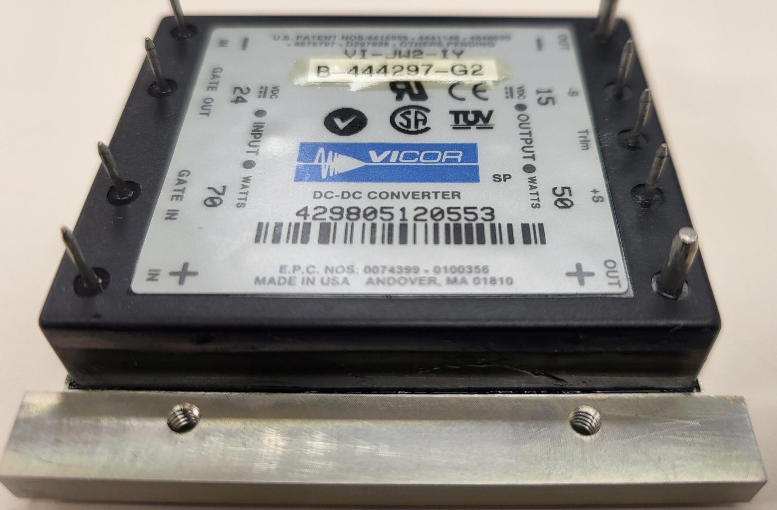 Vicor DC Converter VI-JW2-IY B-444297-G2 - Electronic Assembly - BMI SURPLUS INC