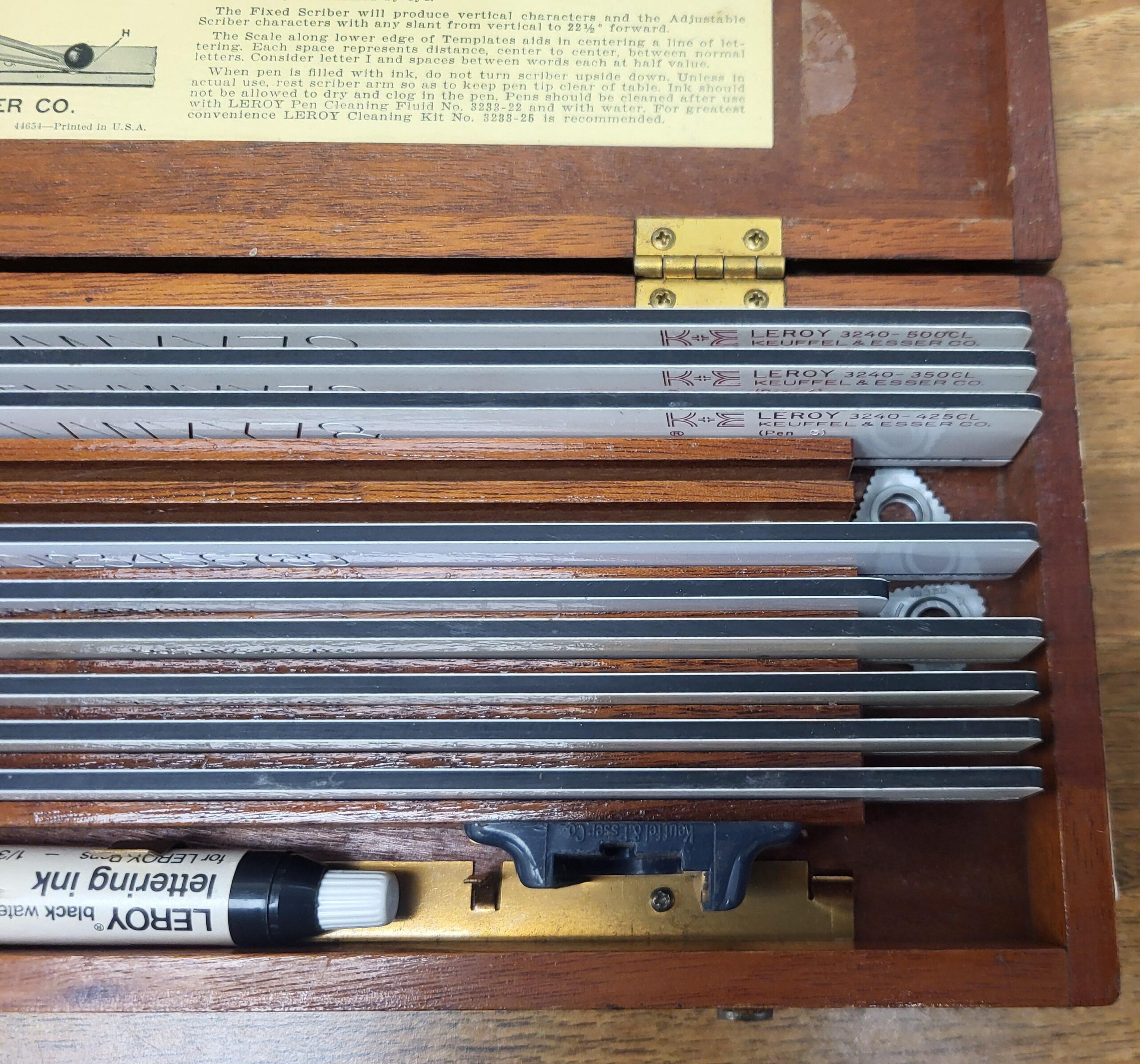 Keuffel & Esser Leroy 3245 Lettering Set - Industrial Equipment - BMI ...