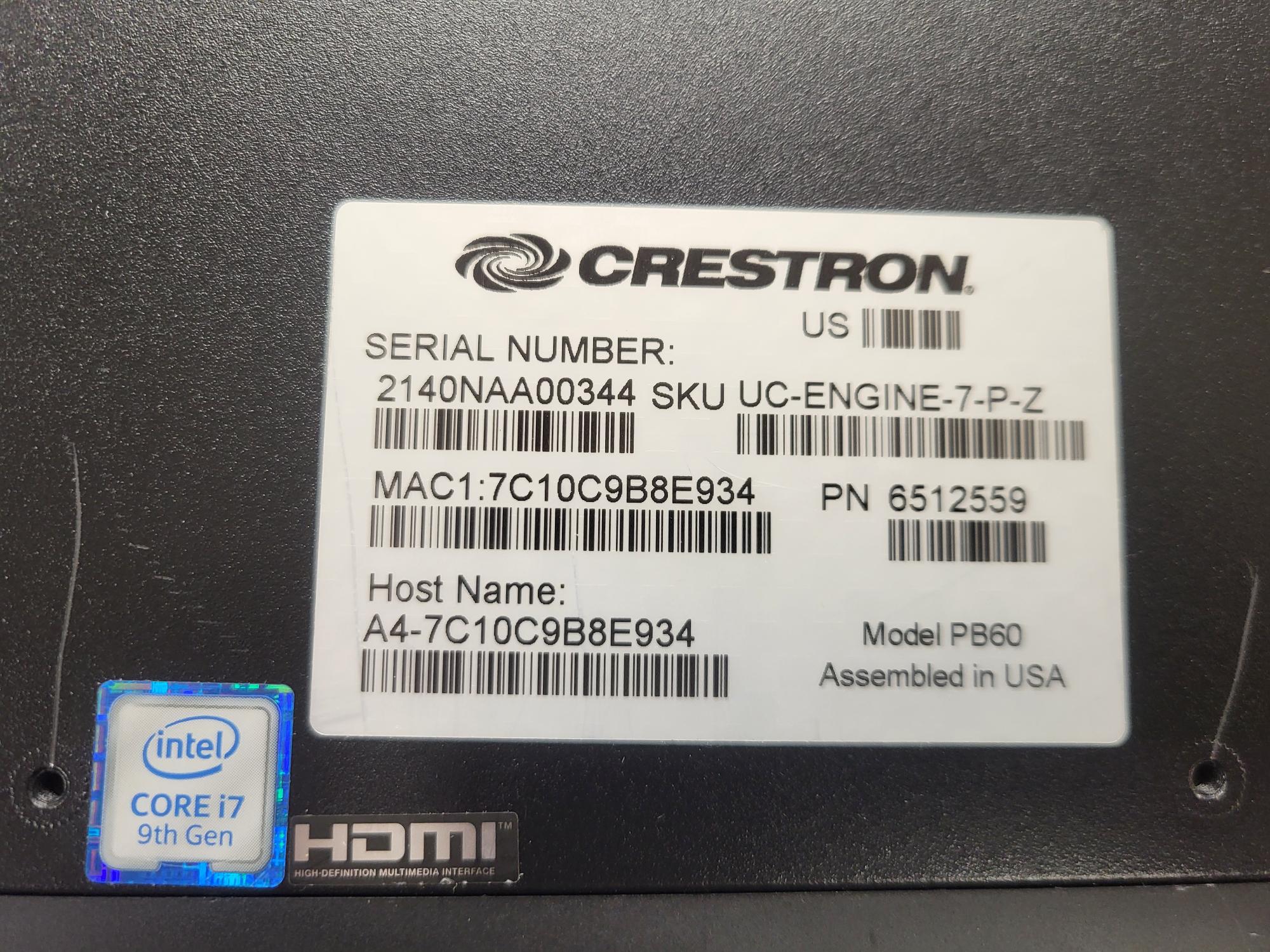 Crestron Ultra Mini PC with Intel core i7 (lot of 10) - Desktop ...
