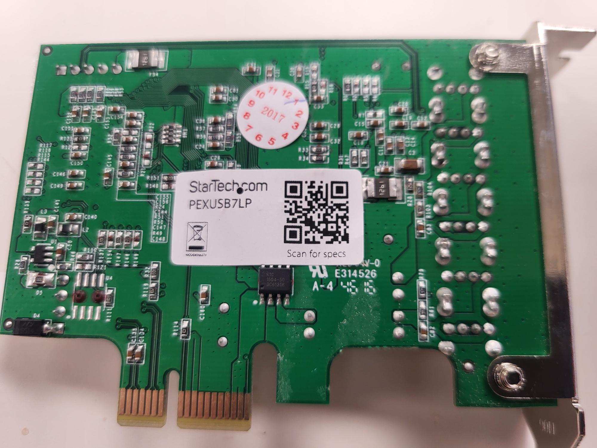 StarTech .com 7 Port PCI Express Low profile High Speed USB 2.0 Adapter ...