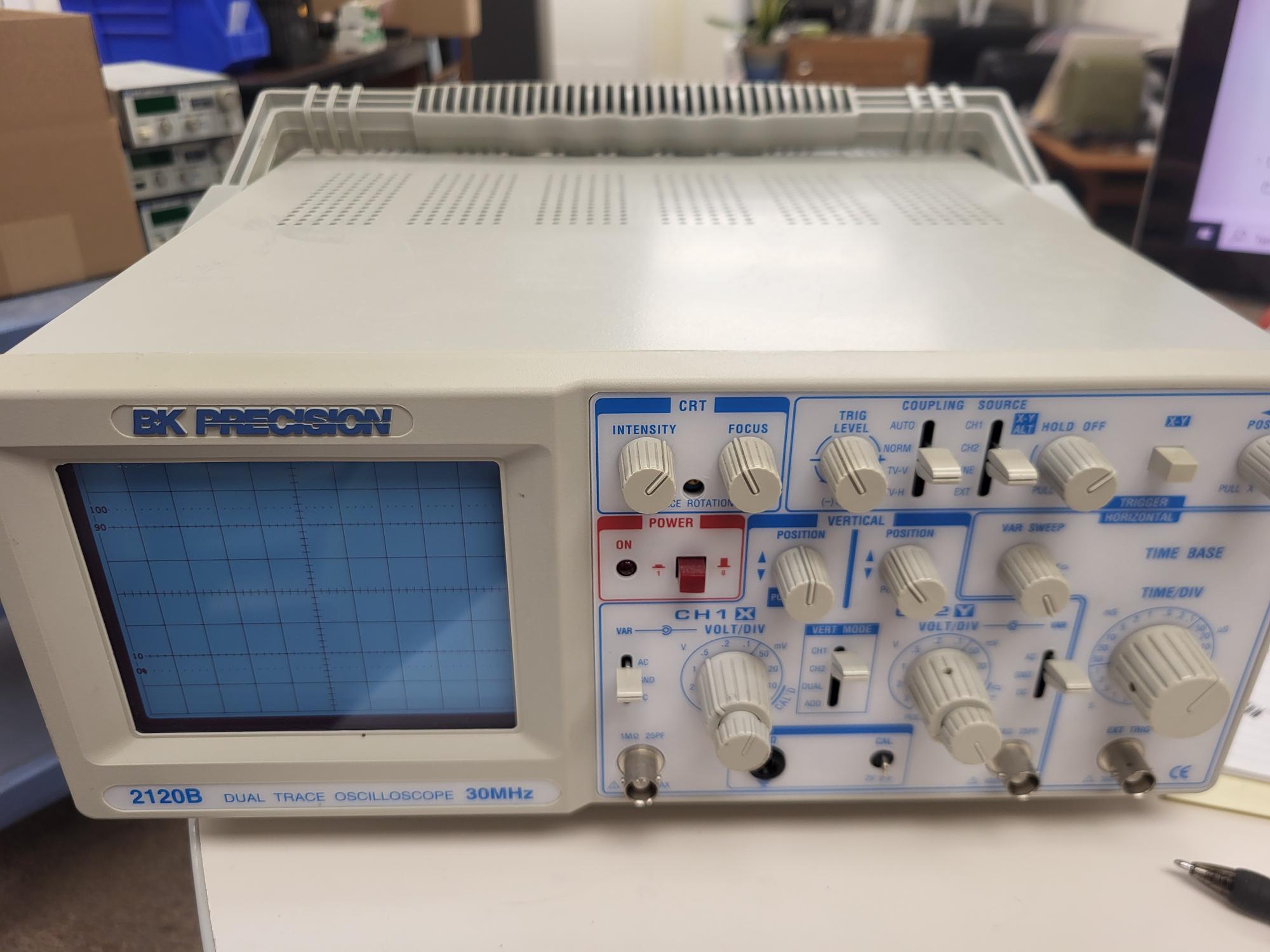 BK Precision 2120B Basic 30 Mhz Dual Trace Analog Oscilloscope ...
