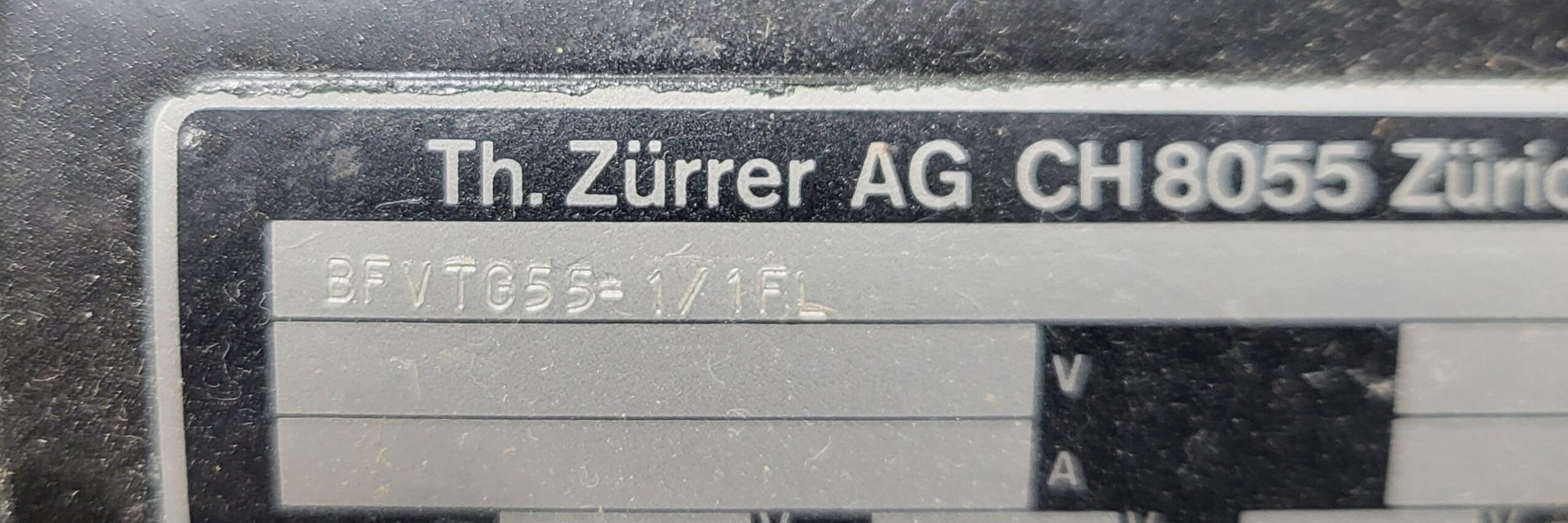 Zurrer CH 8055 Gear Motor - Motors and Controllers - BMI SURPLUS INC