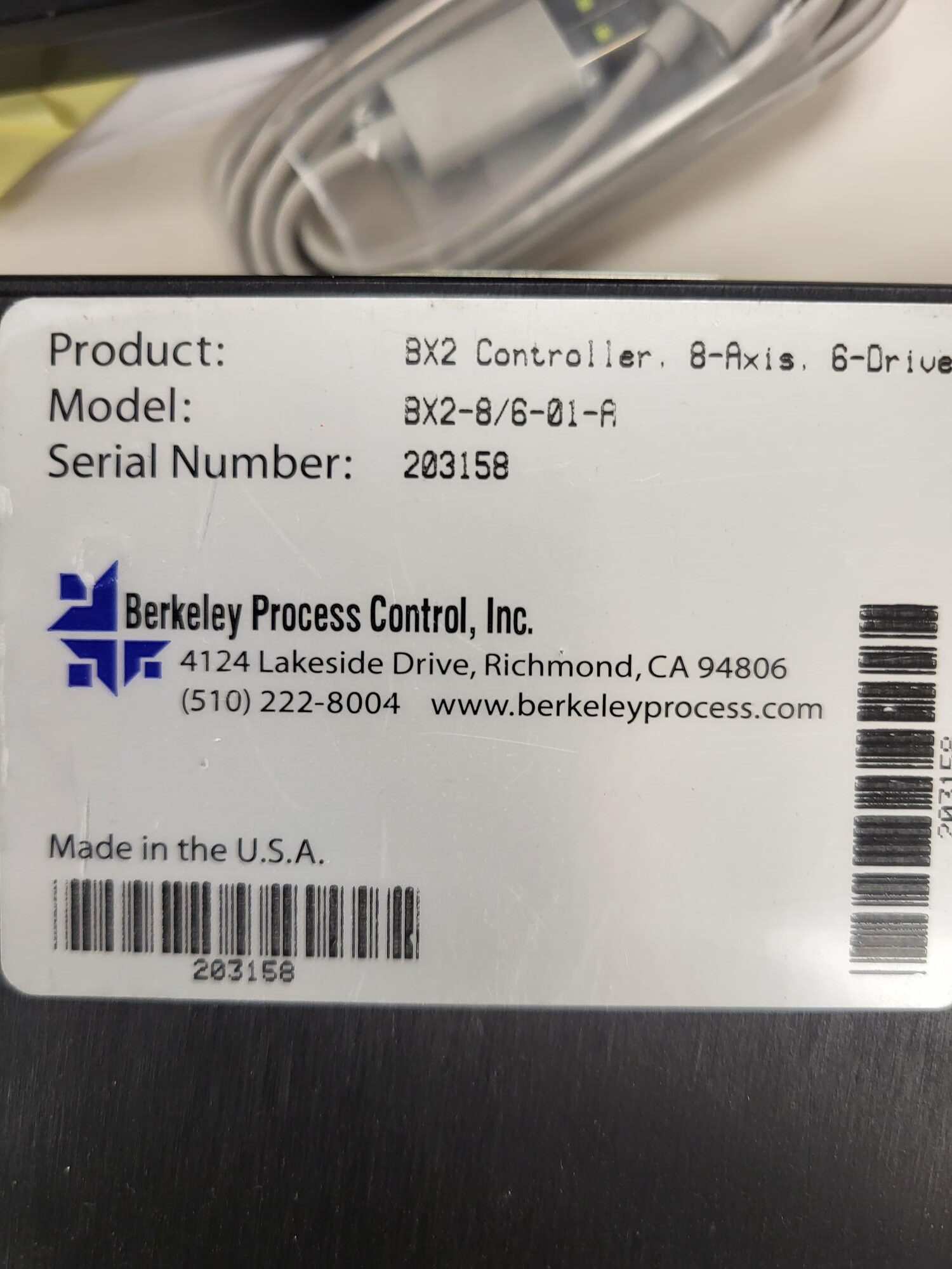 Berkeley Process Control BX2-8/6-01-A BX2 Controller - Industrial Process Equipment, Motors and ...