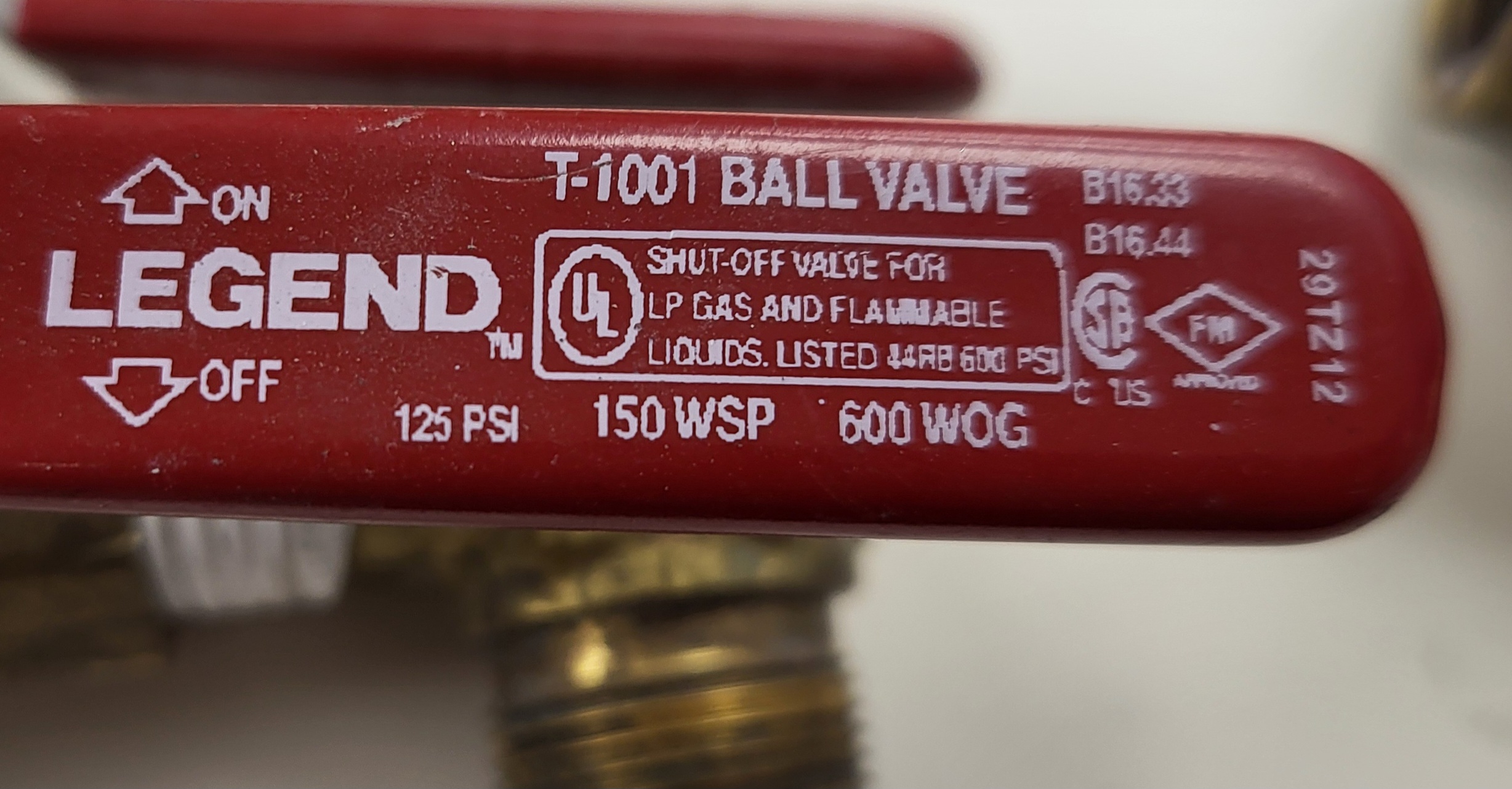 Legend T-1001 Brass Ball Valve - Vacuum Equipment - BMI SURPLUS INC