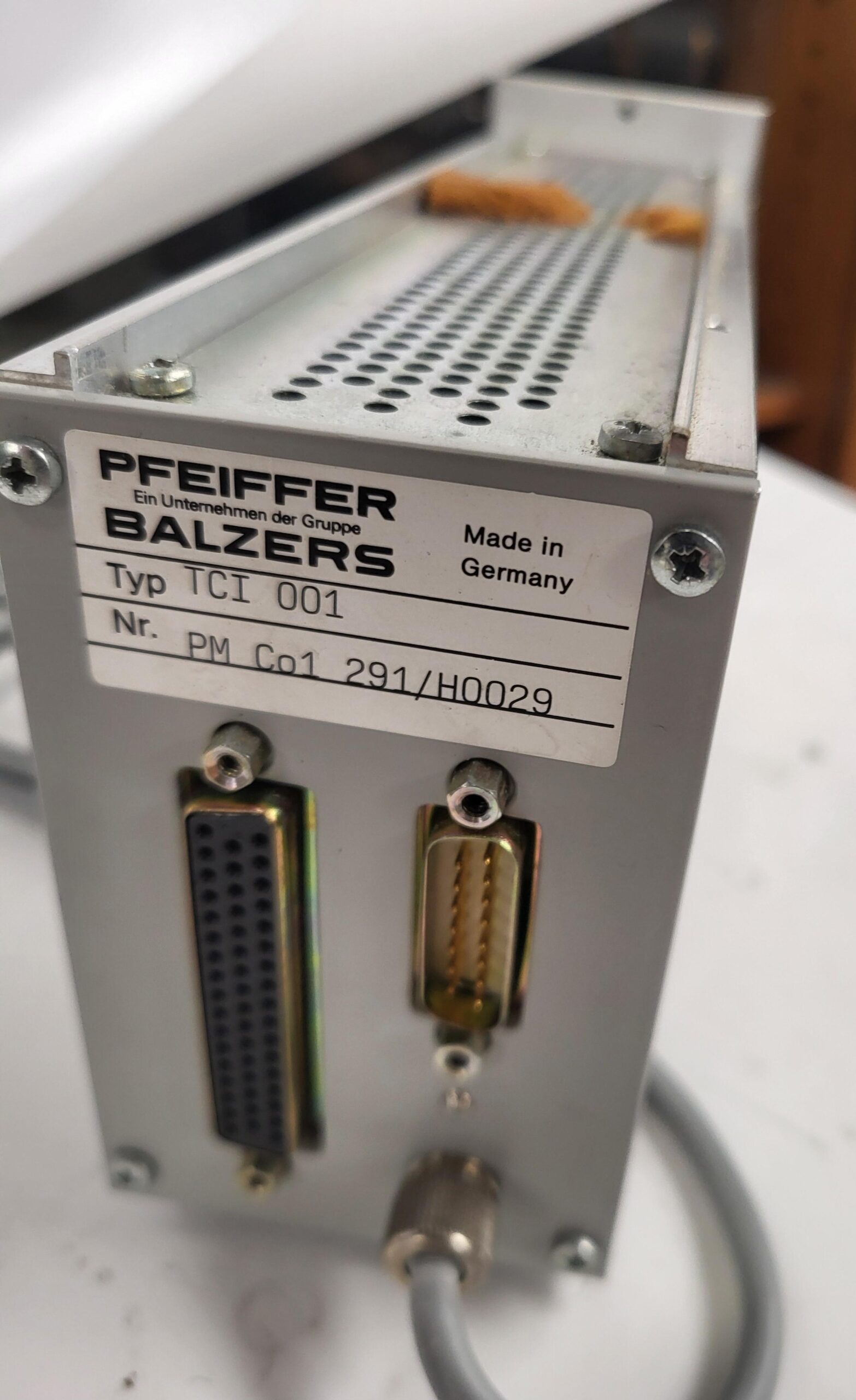 Pfeiffer Balzers TCI 001 Turbo Pump Remote Display - Industrial Process ...