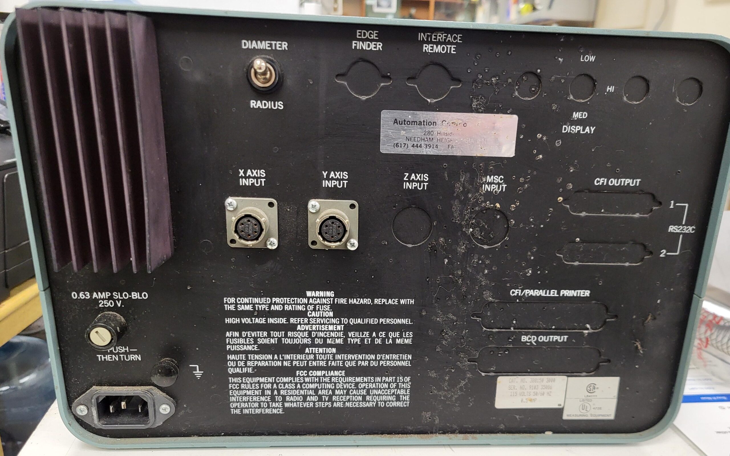 Acu-Rite III Digital Read Out - Industrial Process Equipment - BMI ...