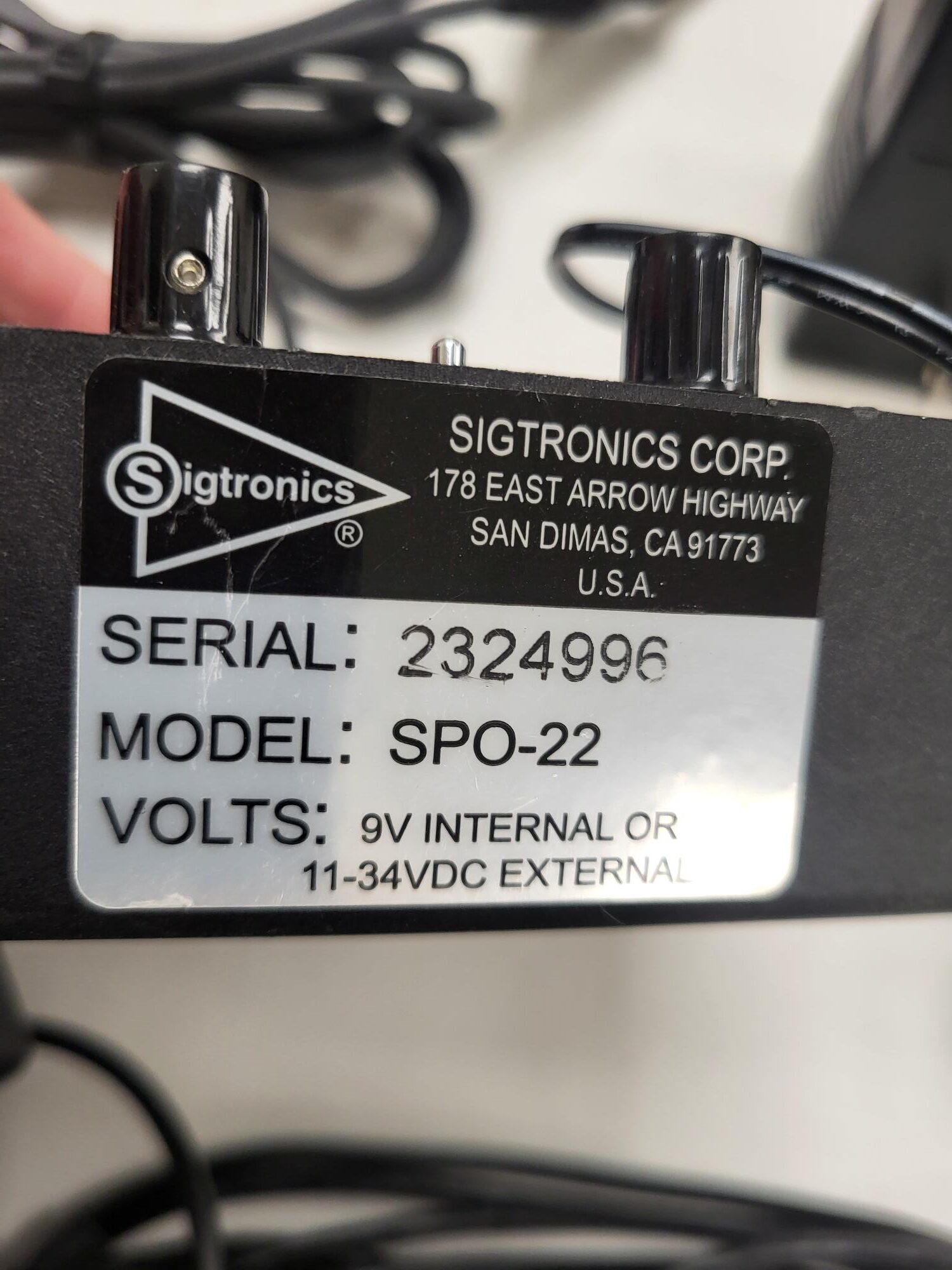 Sigtronics SPO-22 Intercom - Photography and Audio Equipment - BMI SURPLUS INC