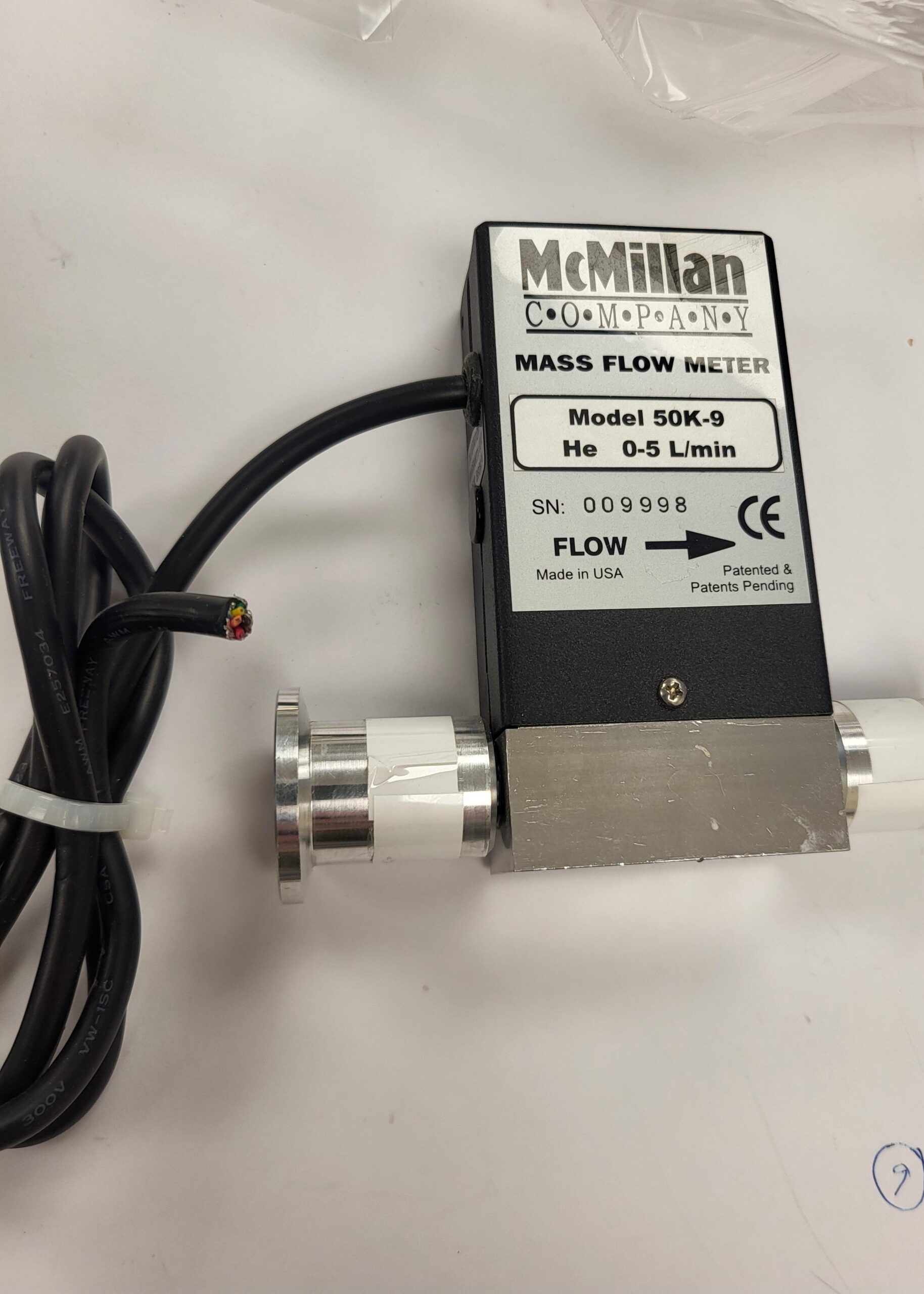 McMillan Company Mass Flow Meter 50K-9 - Lab Accessories - BMI SURPLUS INC