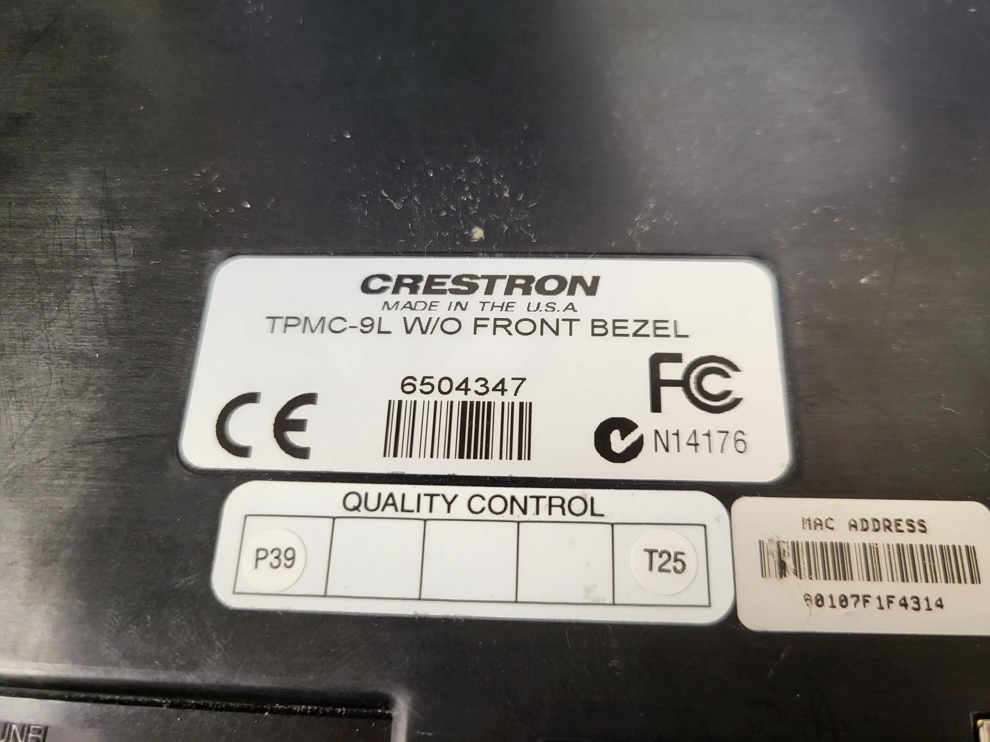 Crestron TPMC - 9L Touch Screen - Audio Visual Equipment - BMI SURPLUS INC