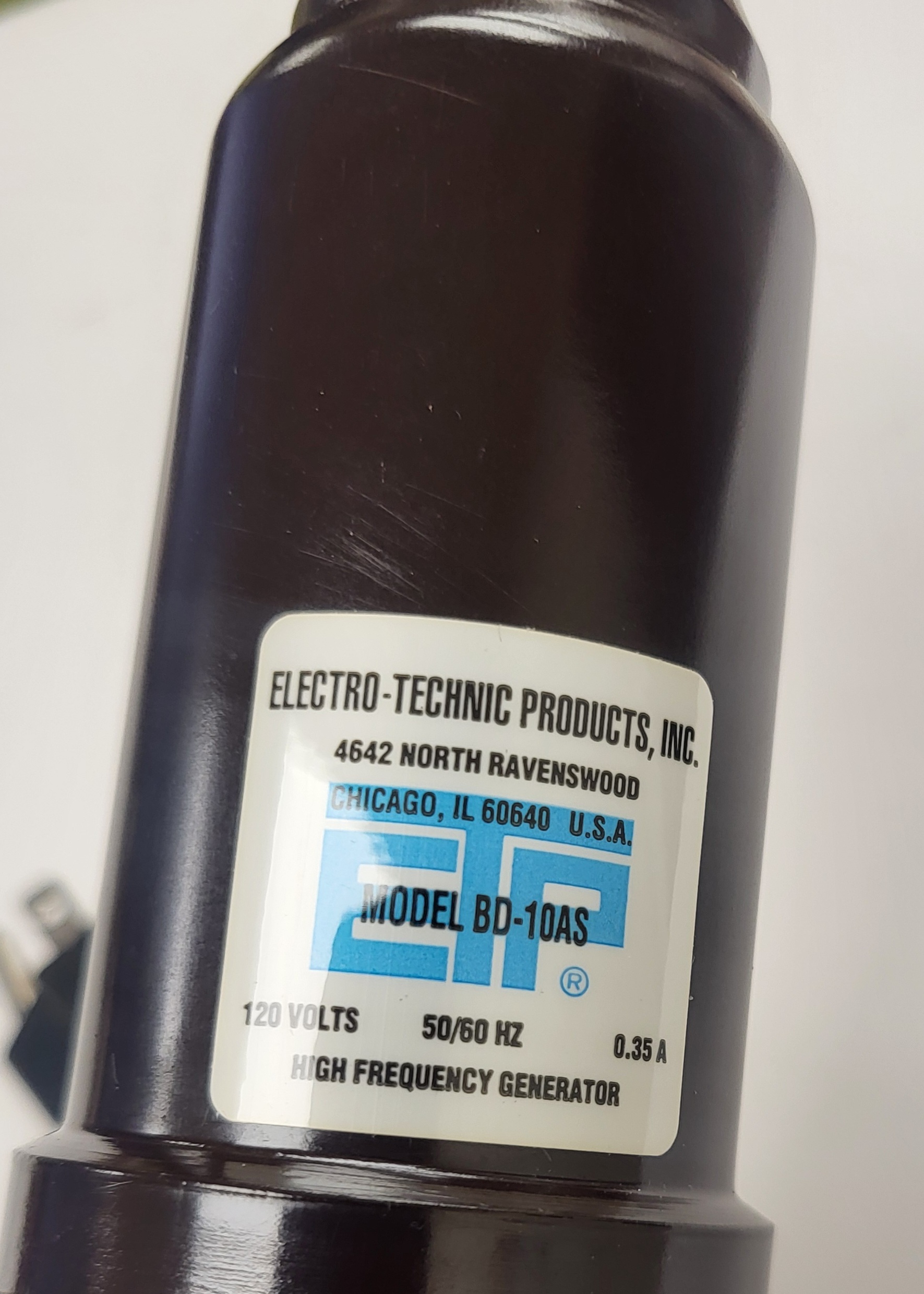 Electro Technic Products Inc. High Frequency Generator BD-10AS
