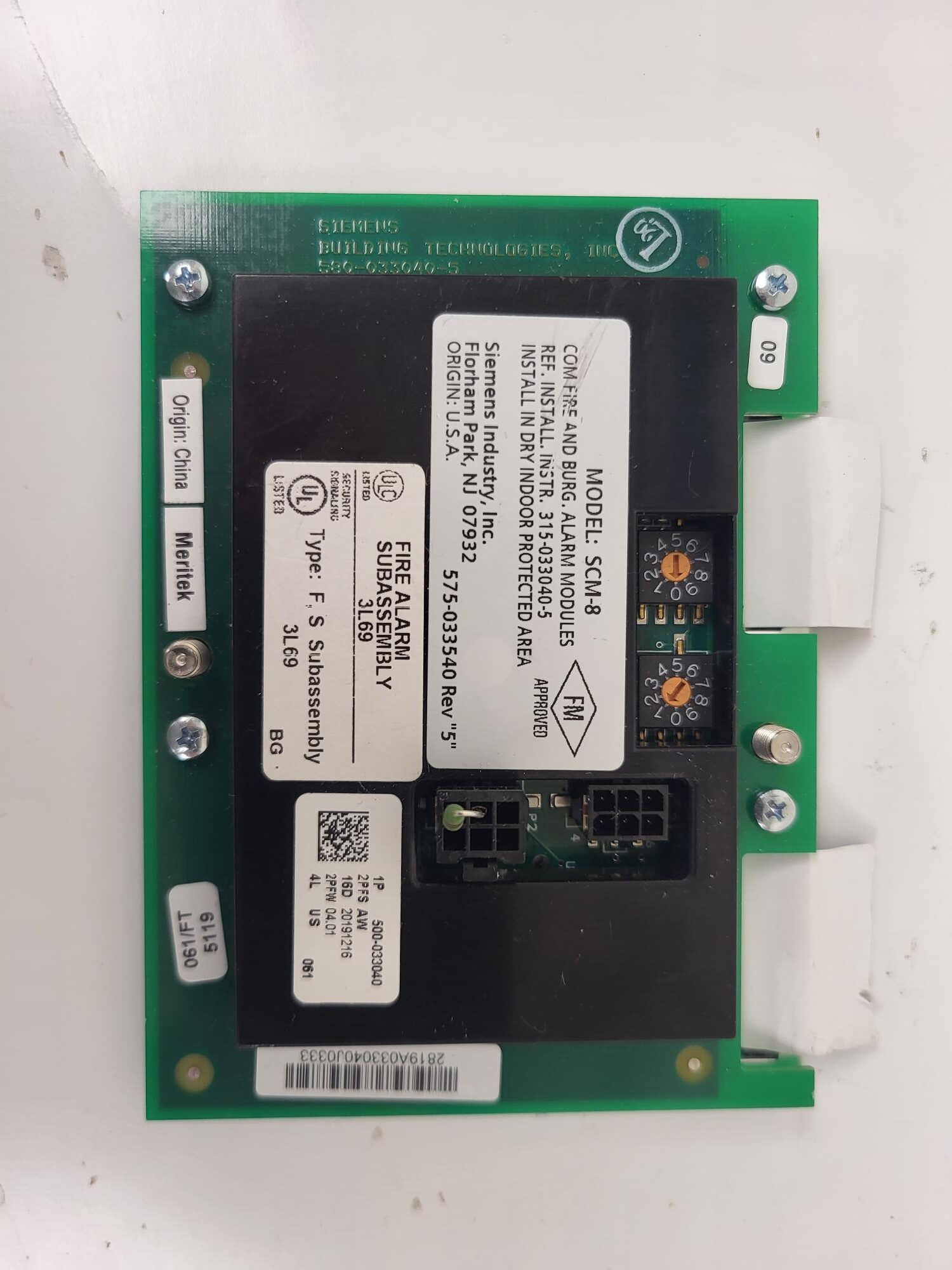 Siemens Switch Control Module SCM-8