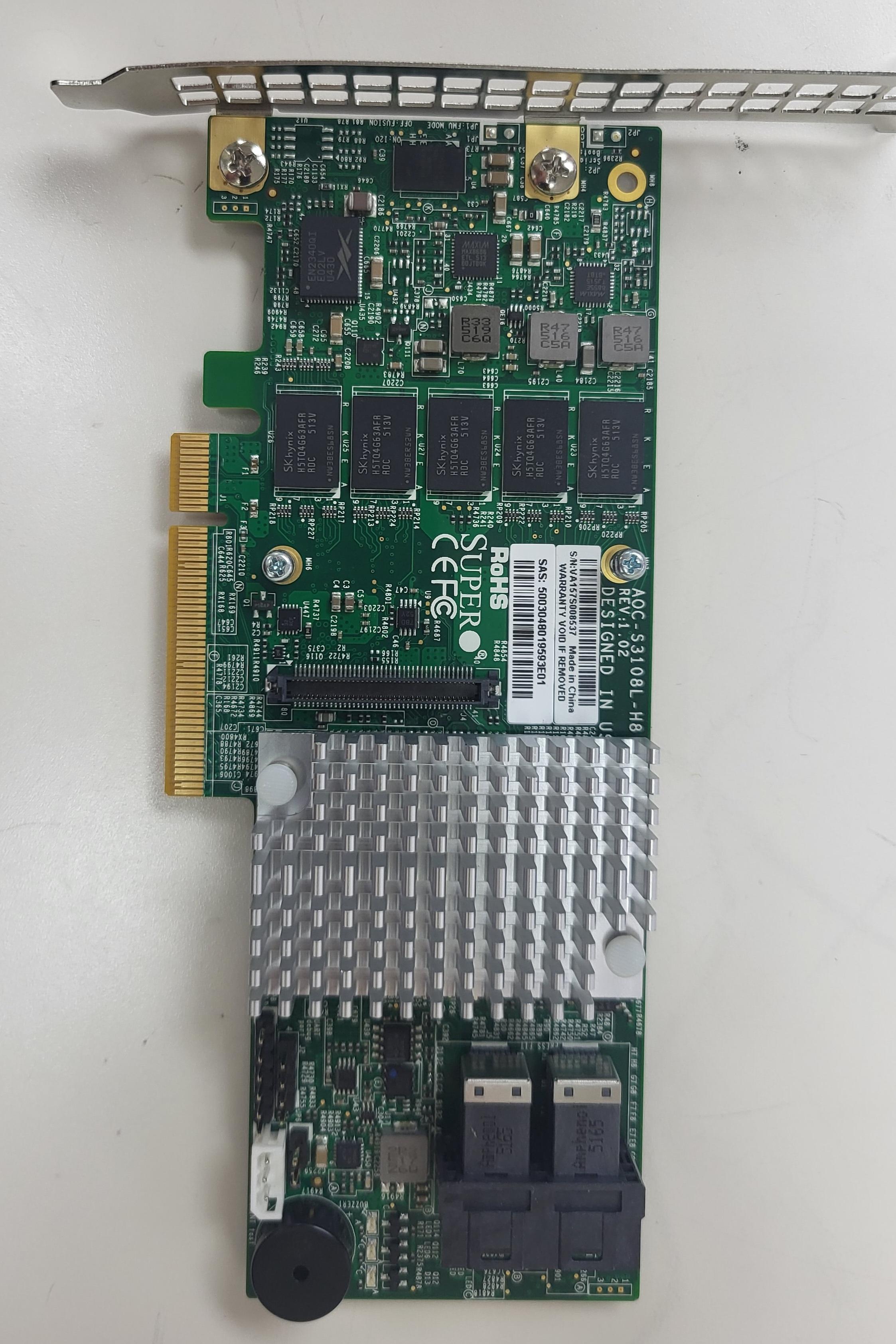 SUPERMICRO AOC S3108l-H8 RAID Controller Card - Circuit Board Modules ...