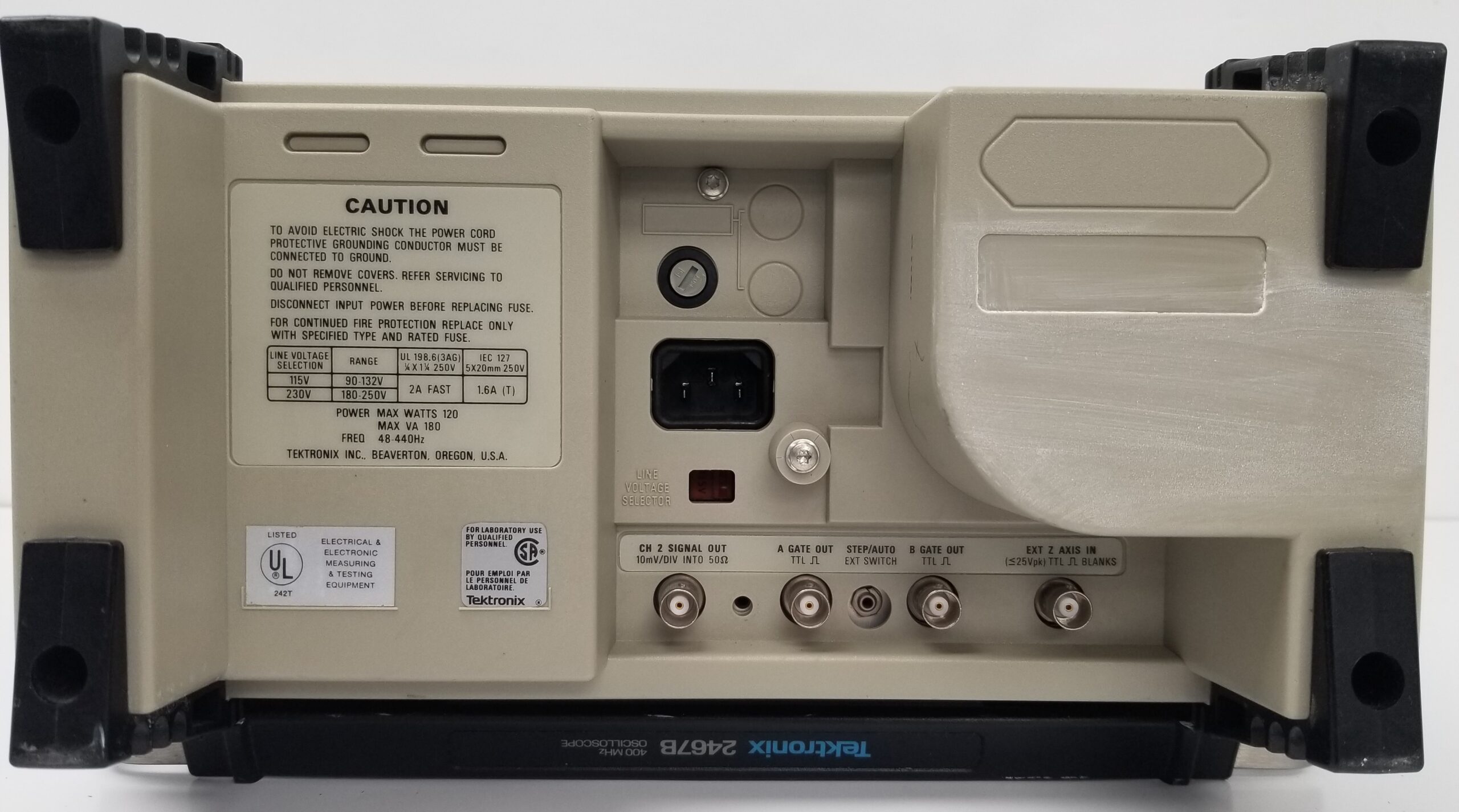 Tektronix 2467B 400 MHz 4 Channel Digital Storage OscilloscopeTektronix ...