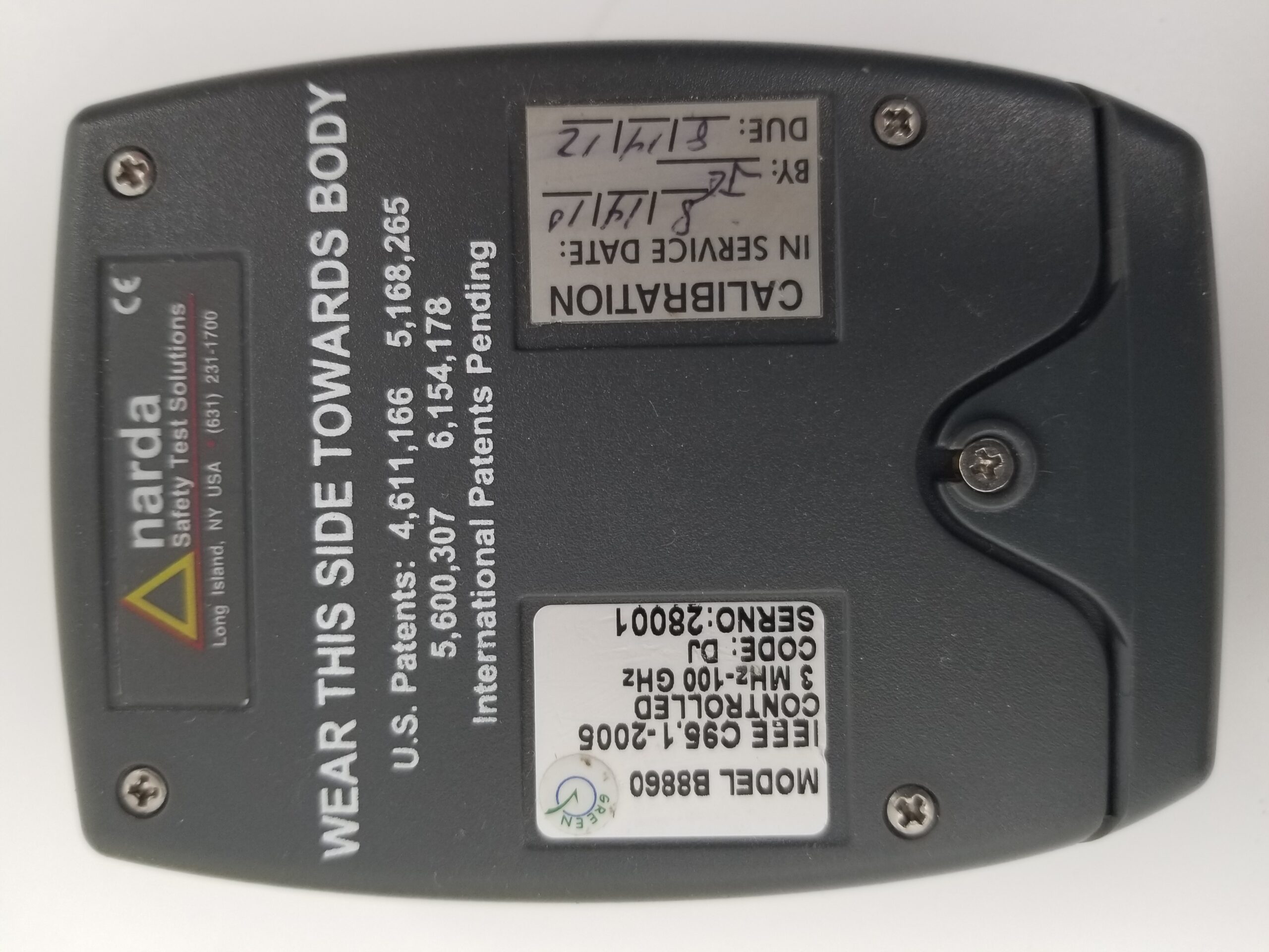 NARDALERT MONITOR RF XT, RF PERSONAL MONITOR, 100K