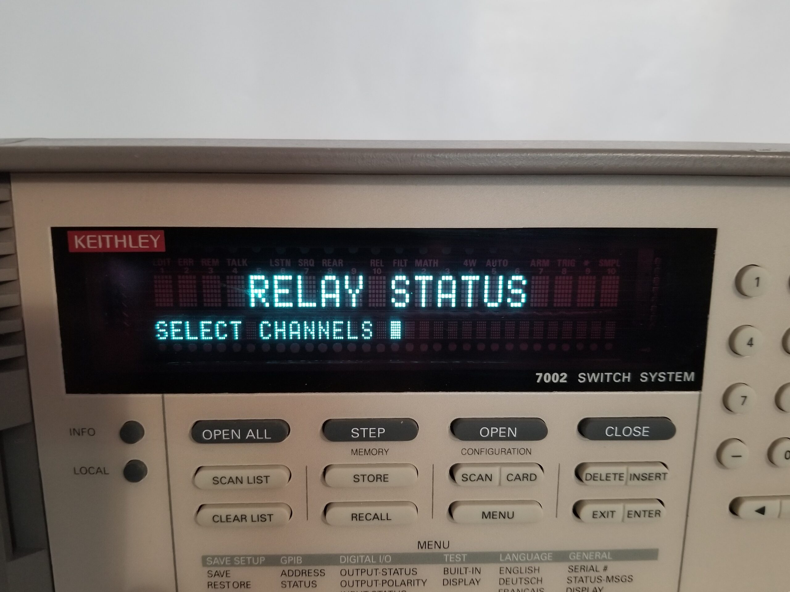 Keithley 7002 Switch System Keithley 7002 Switch System