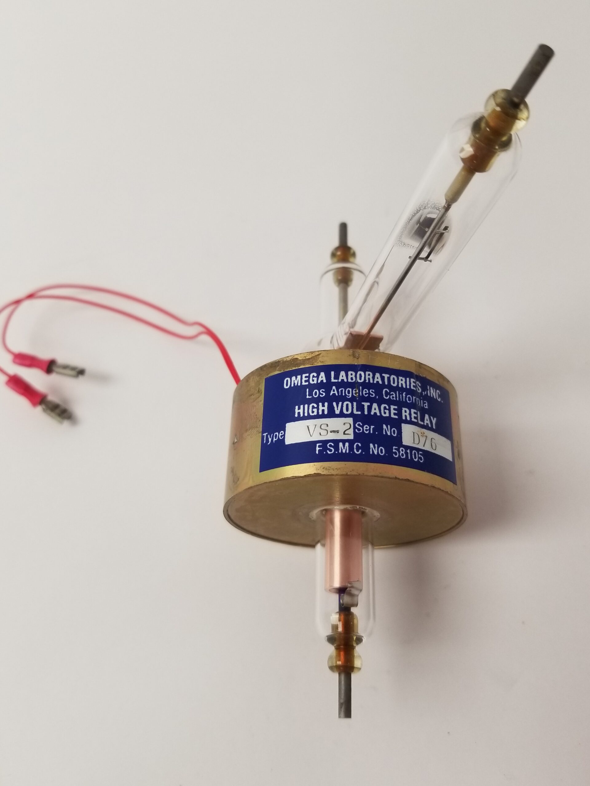Omega Laboratories VS-2 High Voltage Vacuum Relay - Electronic Assembly ...