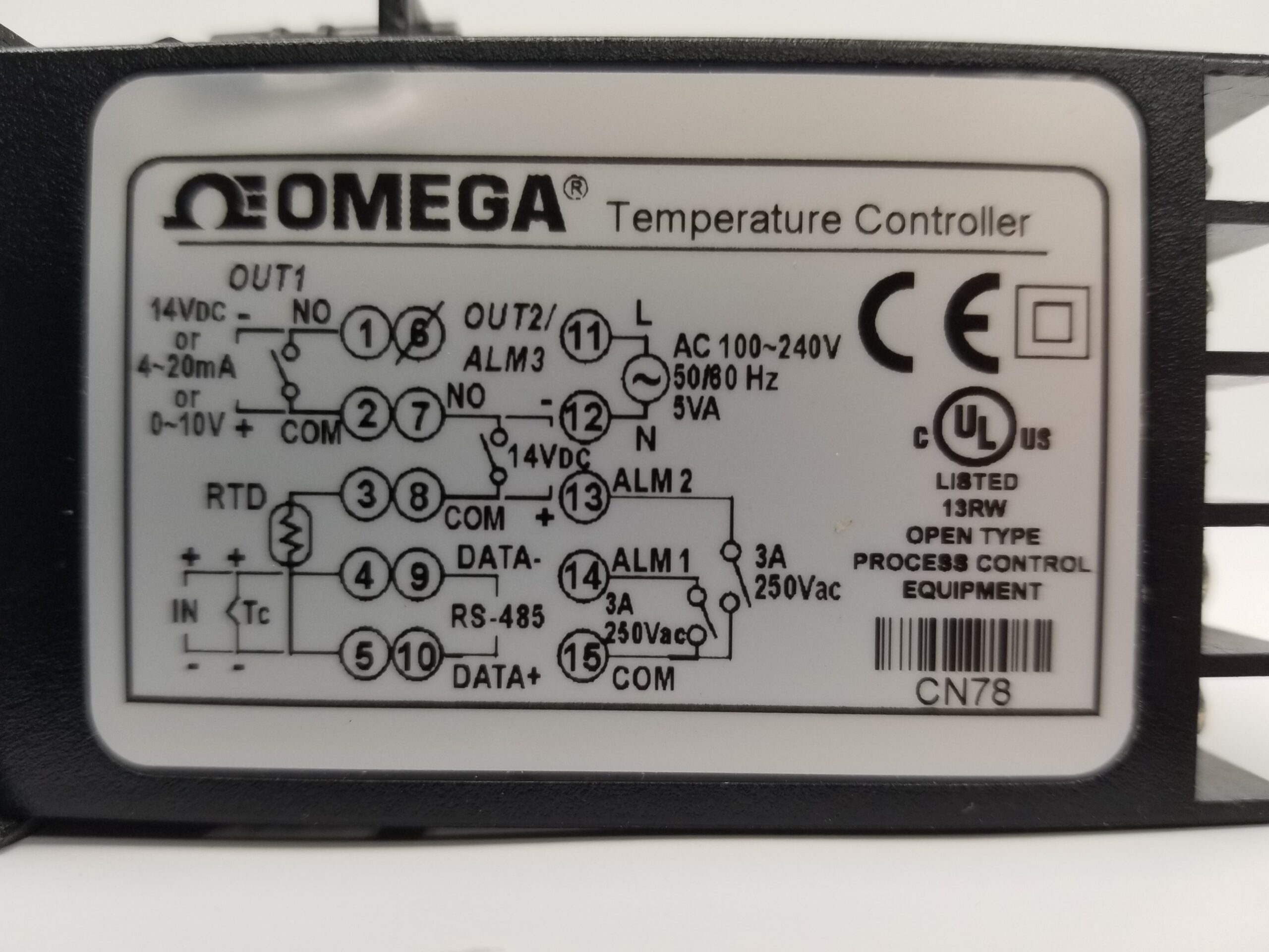 Omega CN7800 Temperature Controller Omega CN7800 Temperature Controller ...