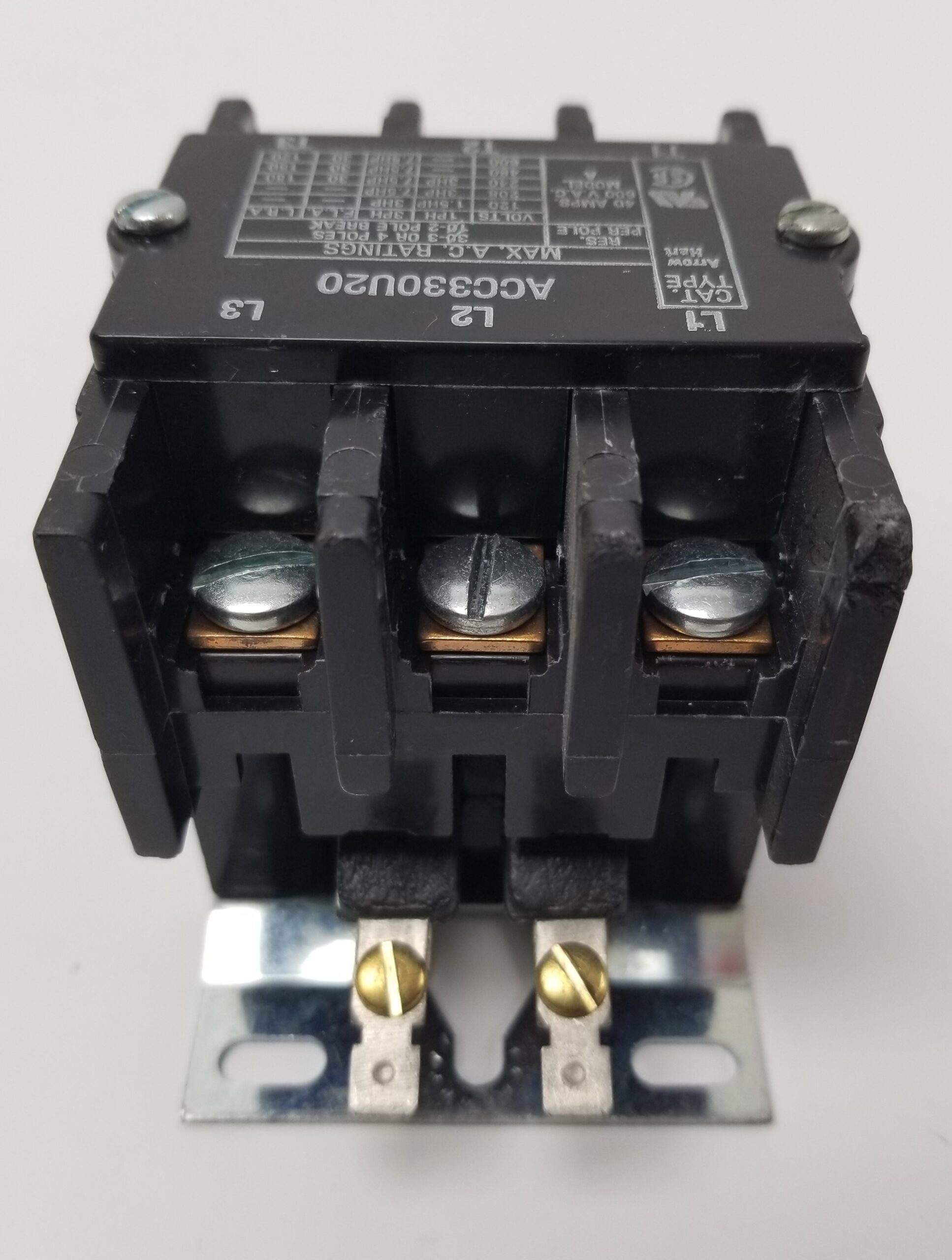 Arrow Hart ACC330U20 Contactor 3PST 40A 600V Max 120V Coil Arrow Hart ...