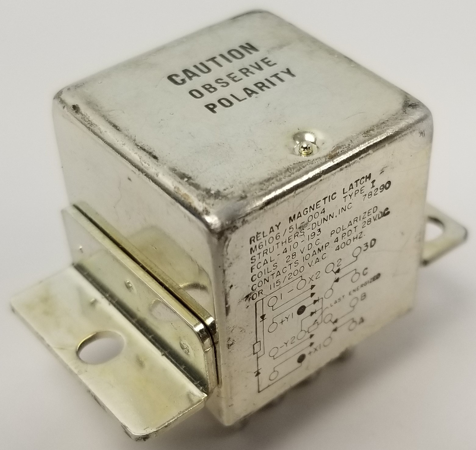 Struthers-Dunn Inc. 78290 M6106/51-004 Type 1 FCAL-410-193 Aircraft ...