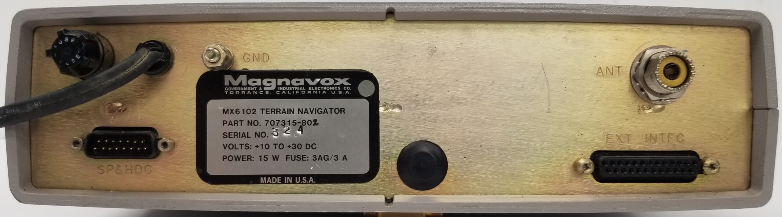 Magnavox MX 6102 Terrain Navigator Military Type GPS Receiver Unit ...