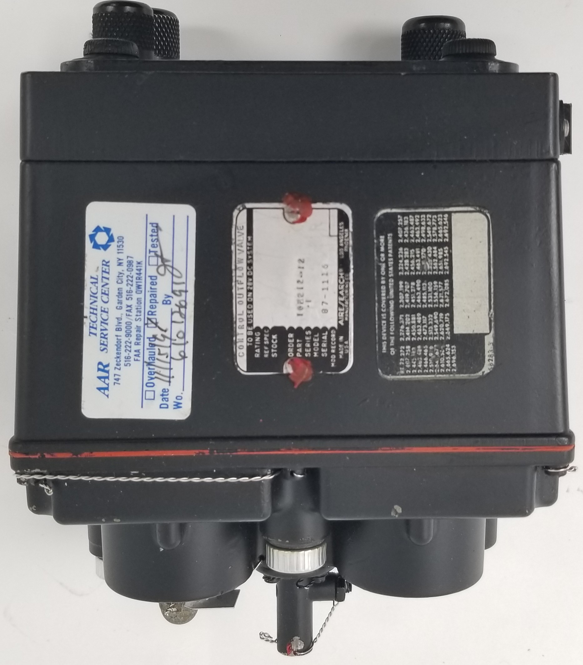 Airesearch Aircraft Cabin Pressure Control 102212-12 Series 1 ...