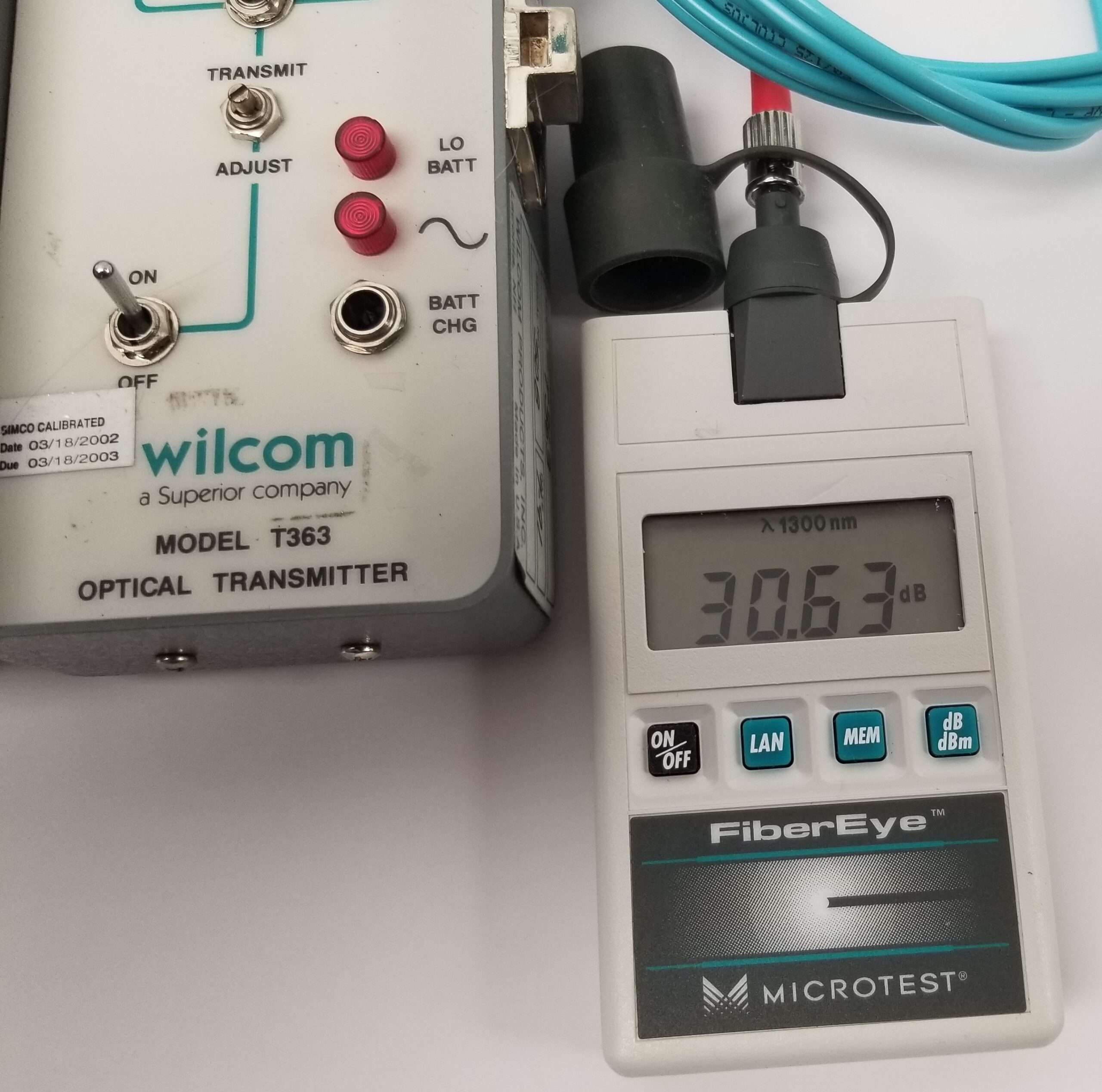 Microtest FiberEye Fiber Optic Test Meter - Fiber Optic Supplies ...