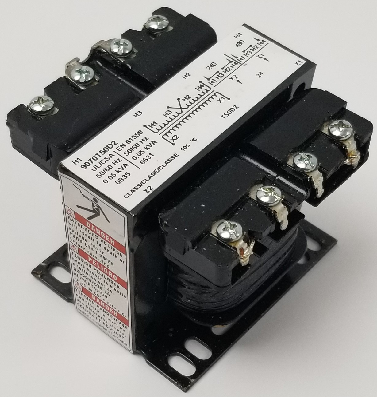 Hammond 9070T50D2 Industrial Transformer 240/480V to 24V