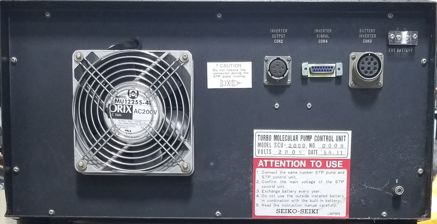 Seiko-Seiki SCU-2000 Control and Power Unit