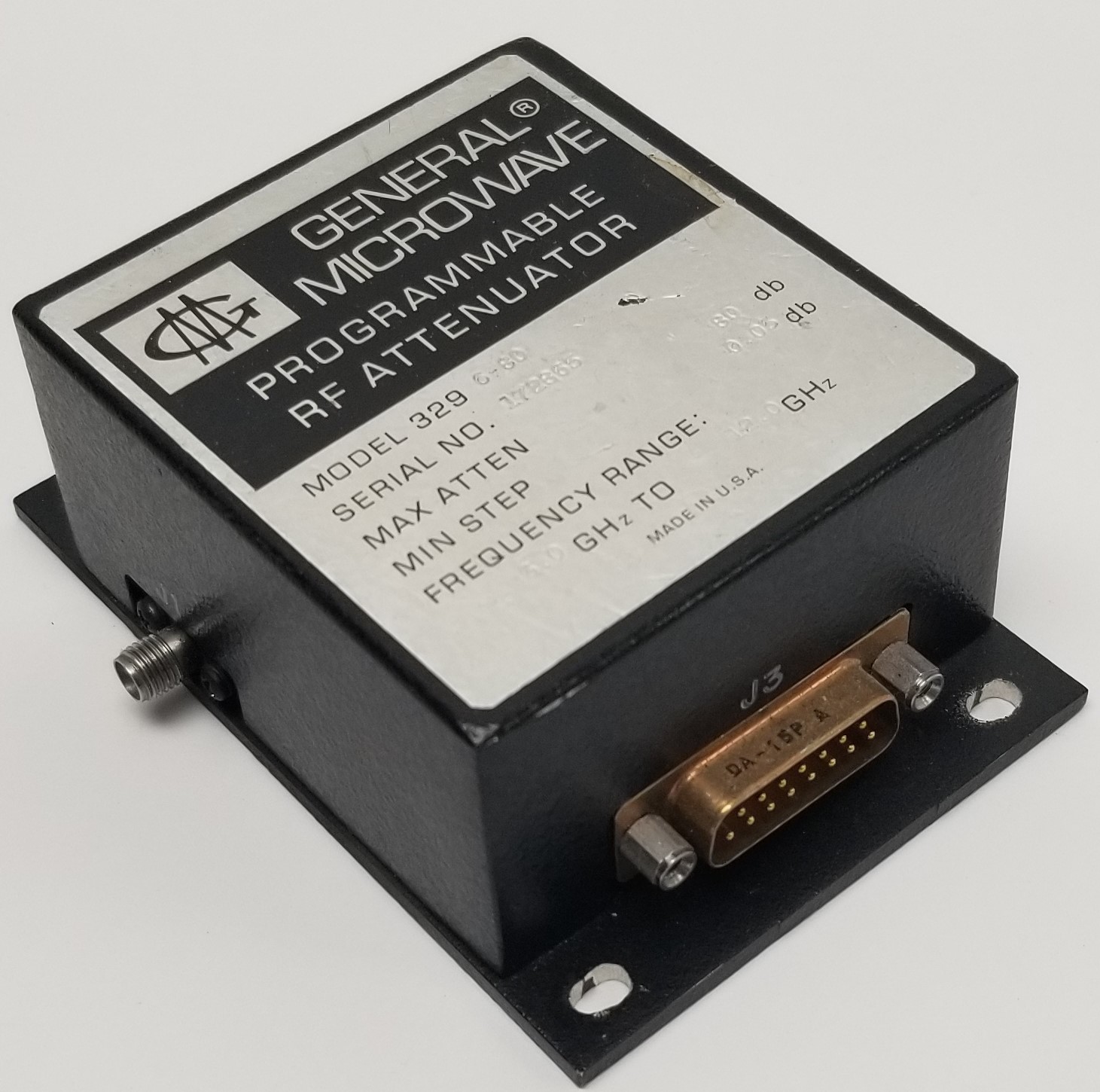 General Microwave 329 6-80 Programmable Attenuator 0-80dB