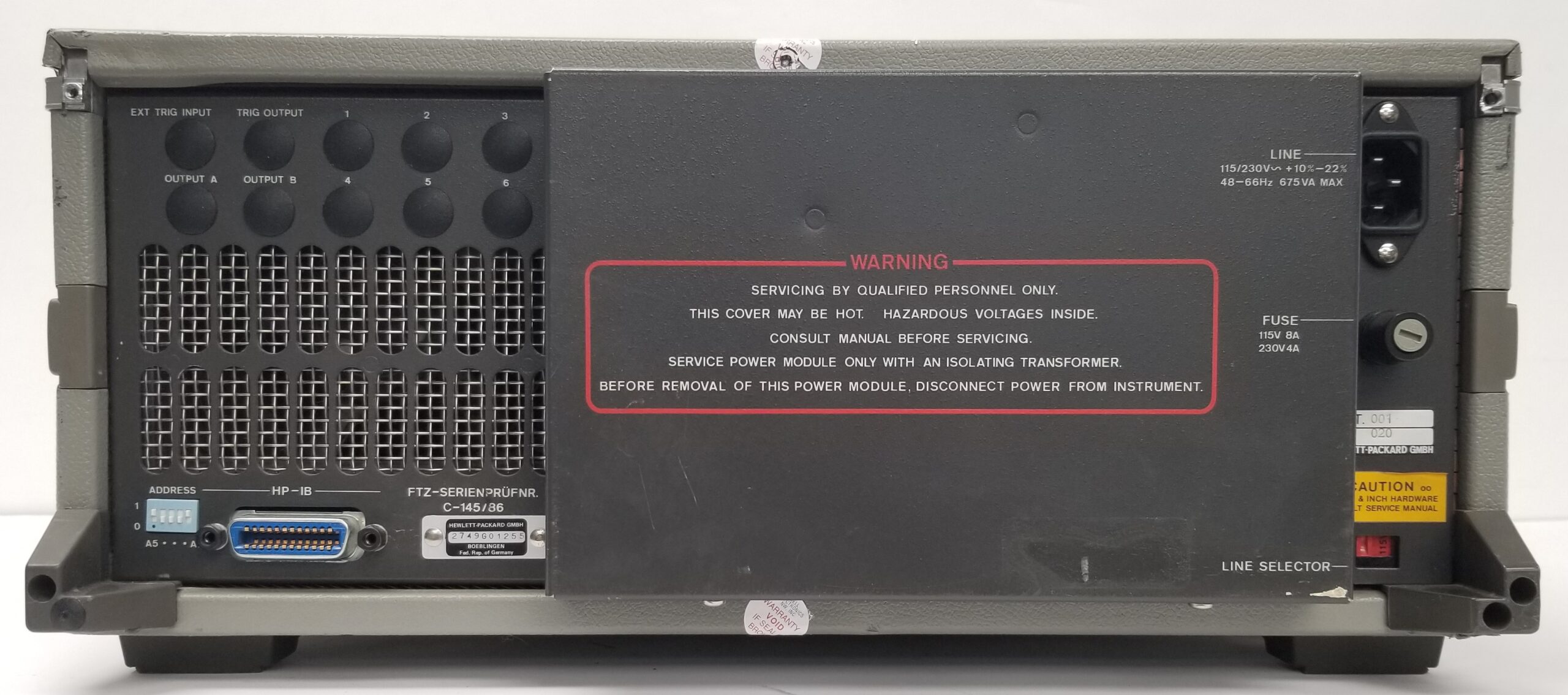 Hewlett Packard 8161A Programmable Pulse Generator