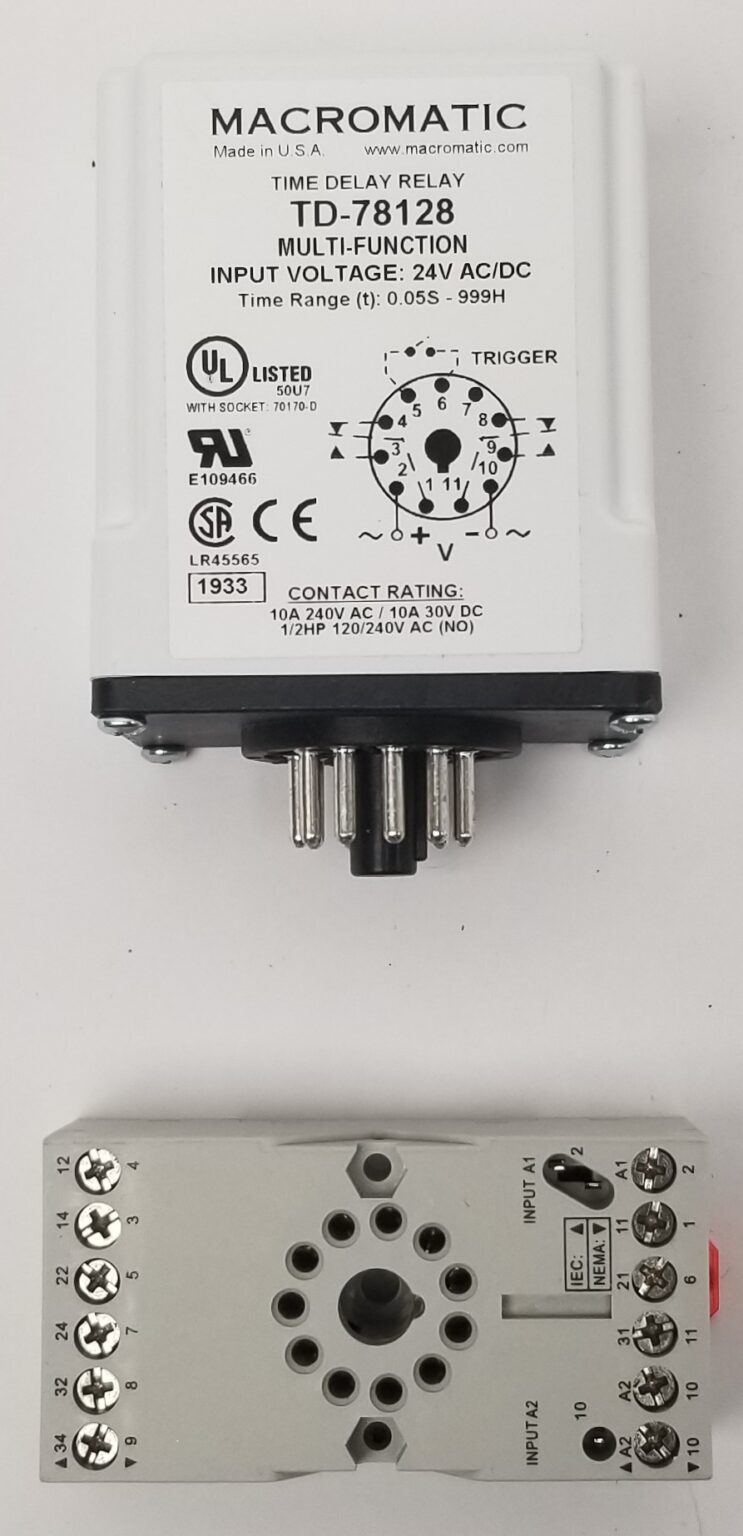 Macromatic TD-78128 Multi-Function Industrial Timing Relay