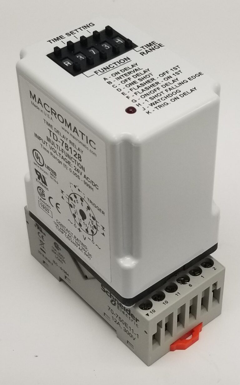 Macromatic TD-78128 Multi-Function Industrial Timing Relay