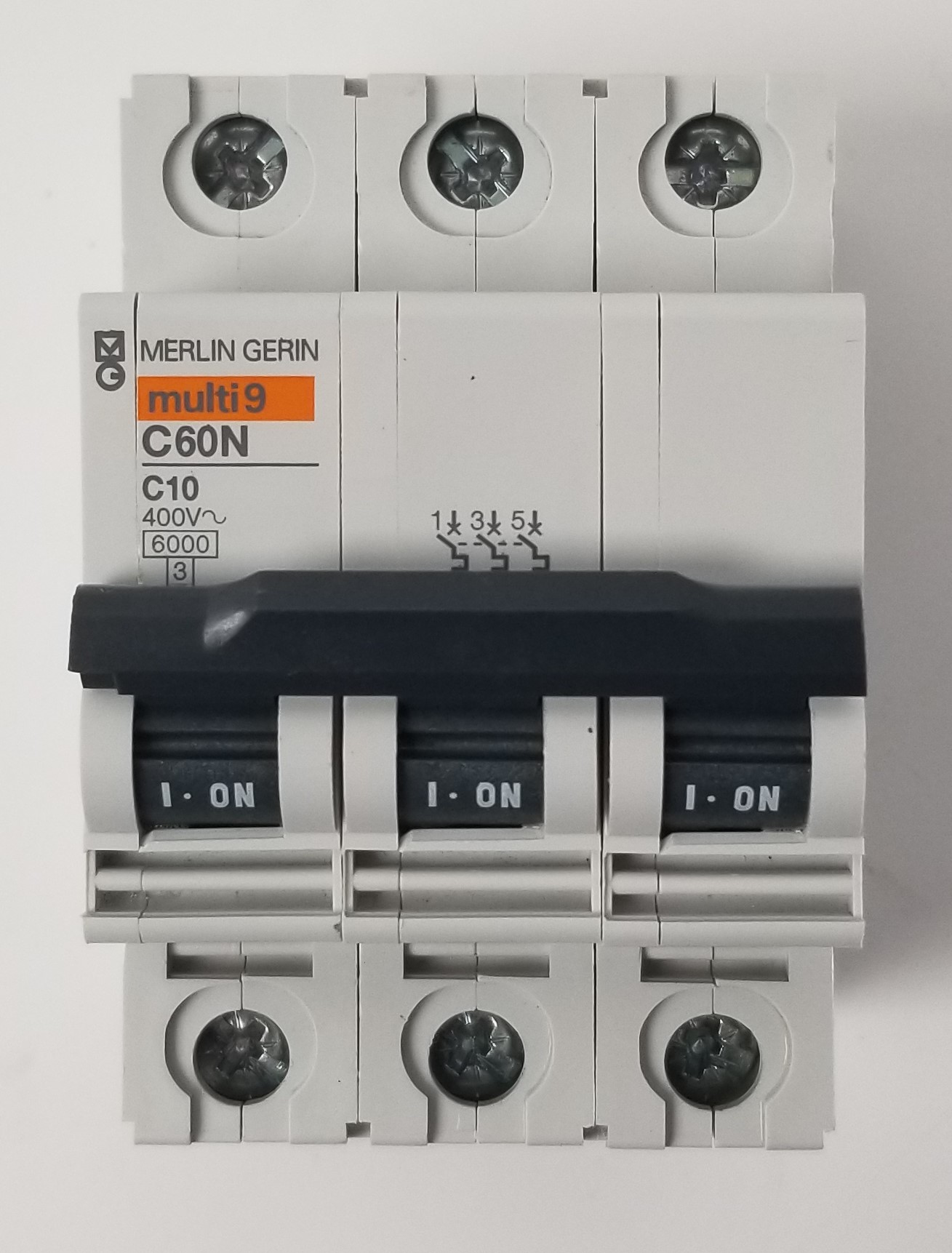 Merlin Gerin Multi 9 C60N C16 3 Pole Circuit Breaker