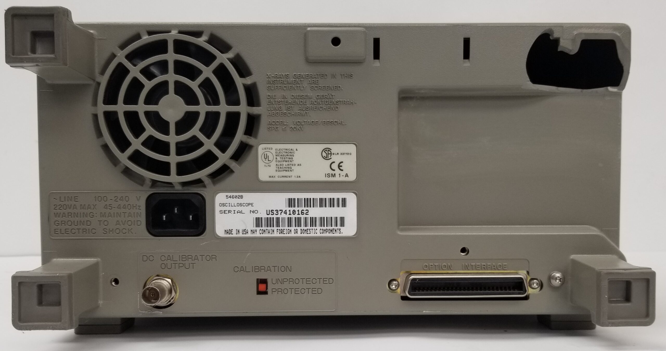 Hewlett Packard 54602B 150MHZ 4 Channel Digital Storage Oscilloscope