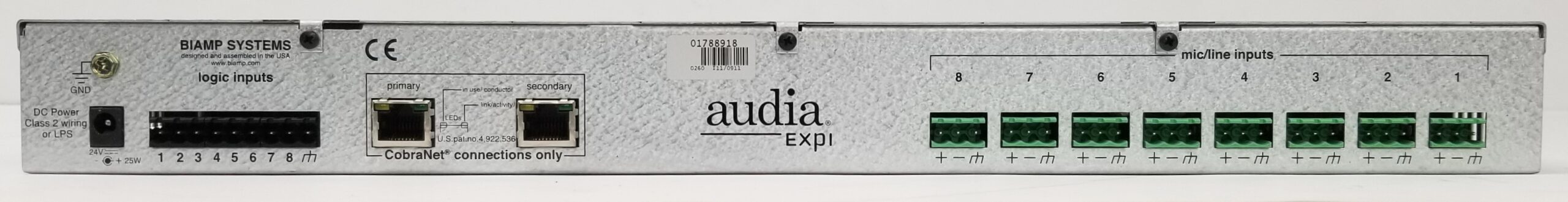 BiAmp AudiaEXPI Input Expander and AudiaEXPO Output Expander set