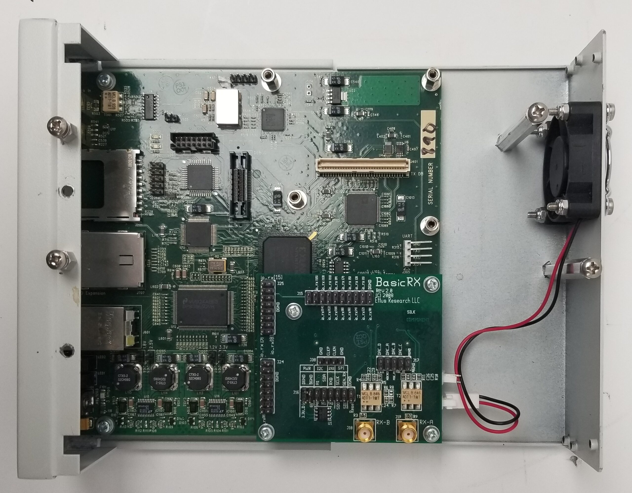 Ettus Reasearch USRP2 with BasicRX board