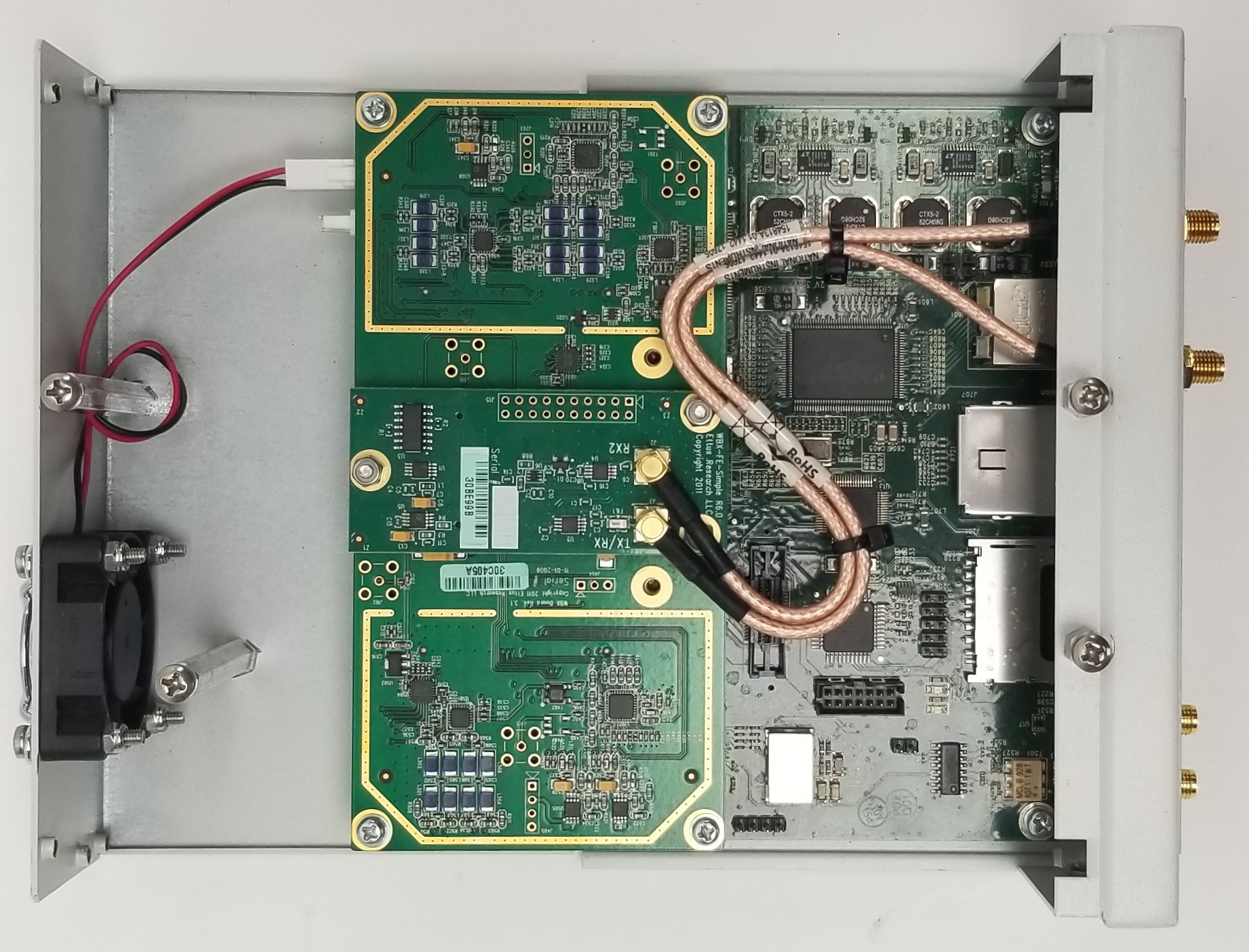 Ettus Research USRP2 with WBX-FE-Simple Board