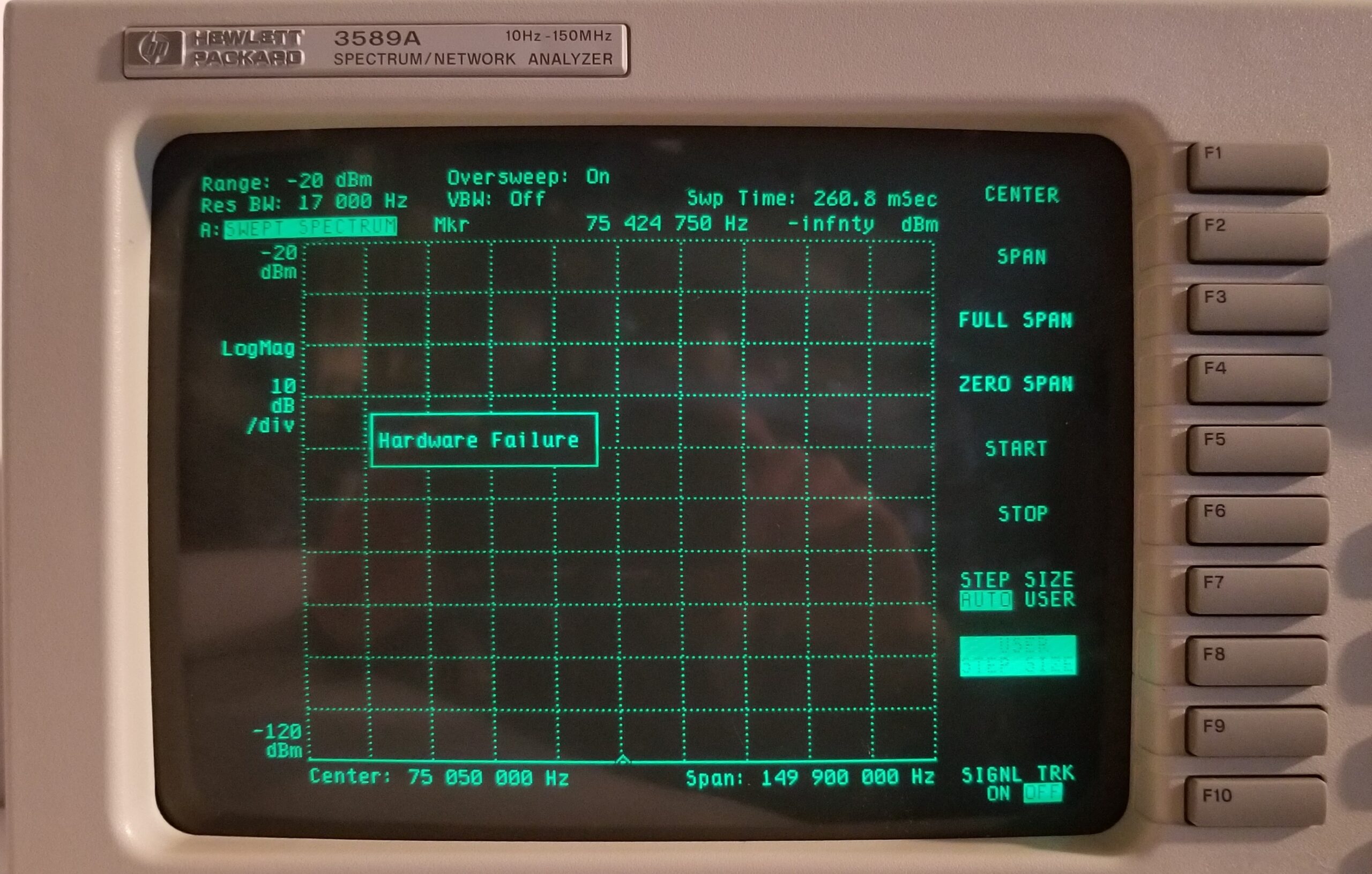 Hewlett Packard 3589A Spectrum/Network Analyzer 10Hz-150MHz