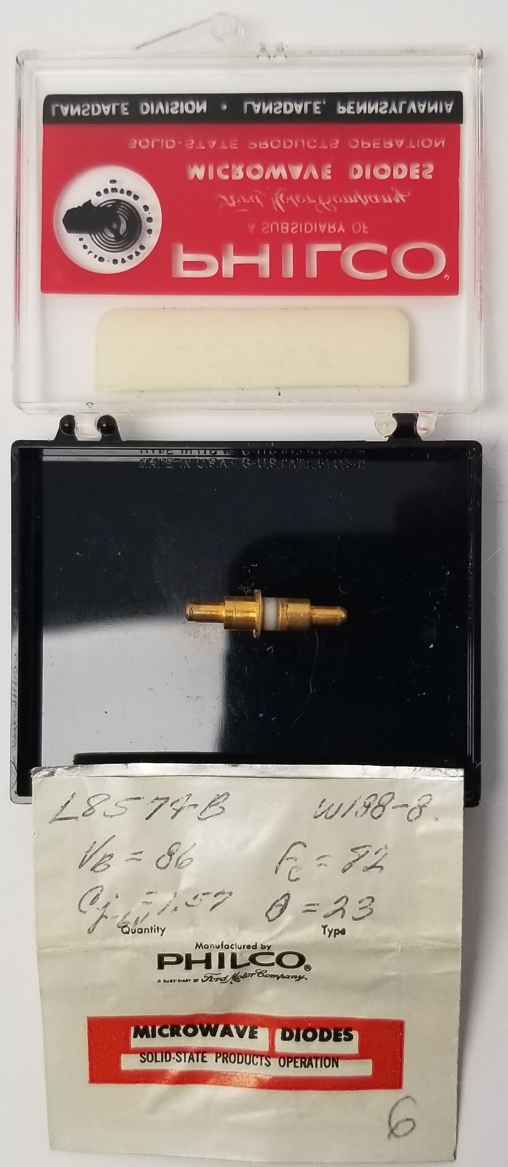 Philco L8574B Microwave Diode