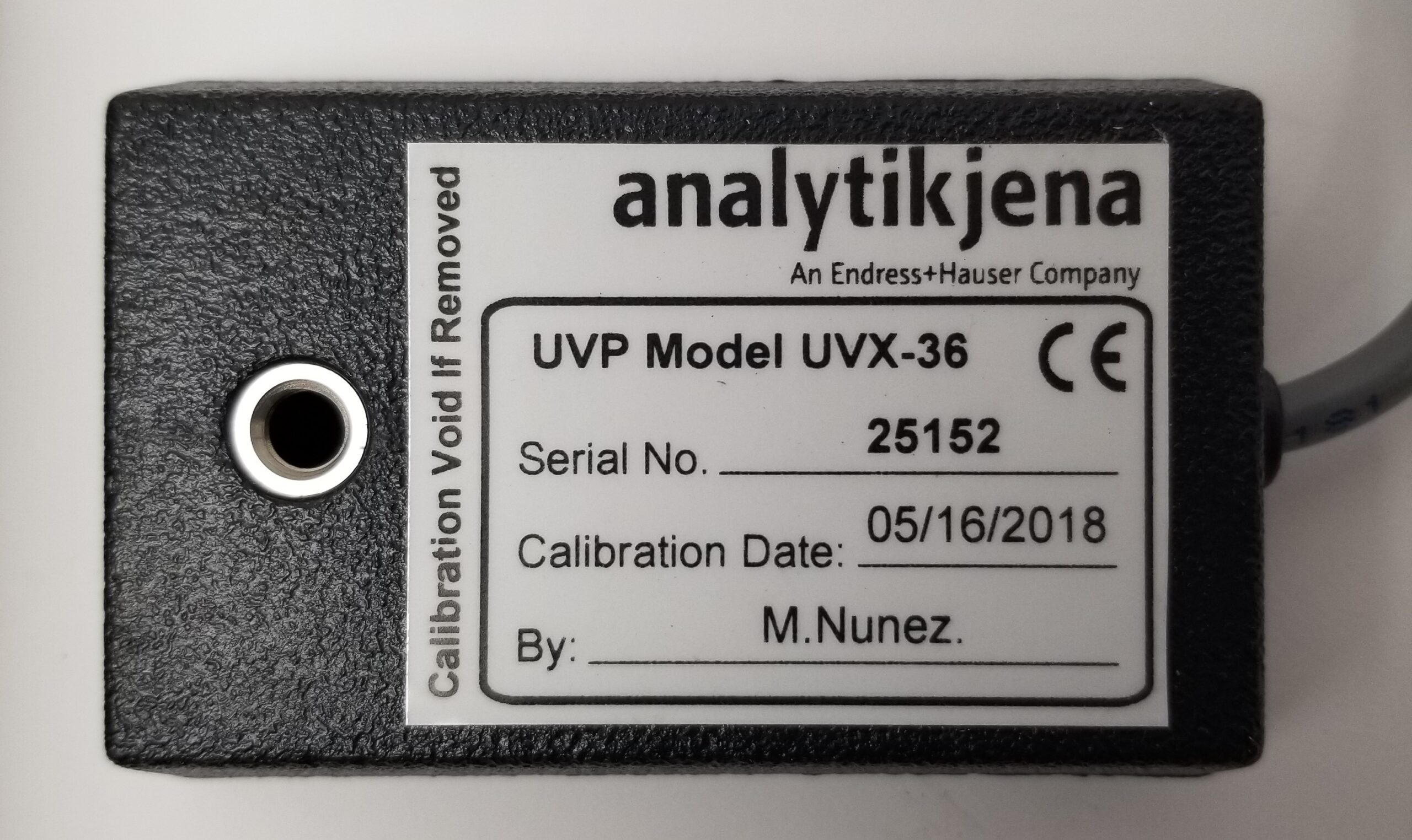 Analytik Jena UVX Radiometer with UVX-36 Sensor