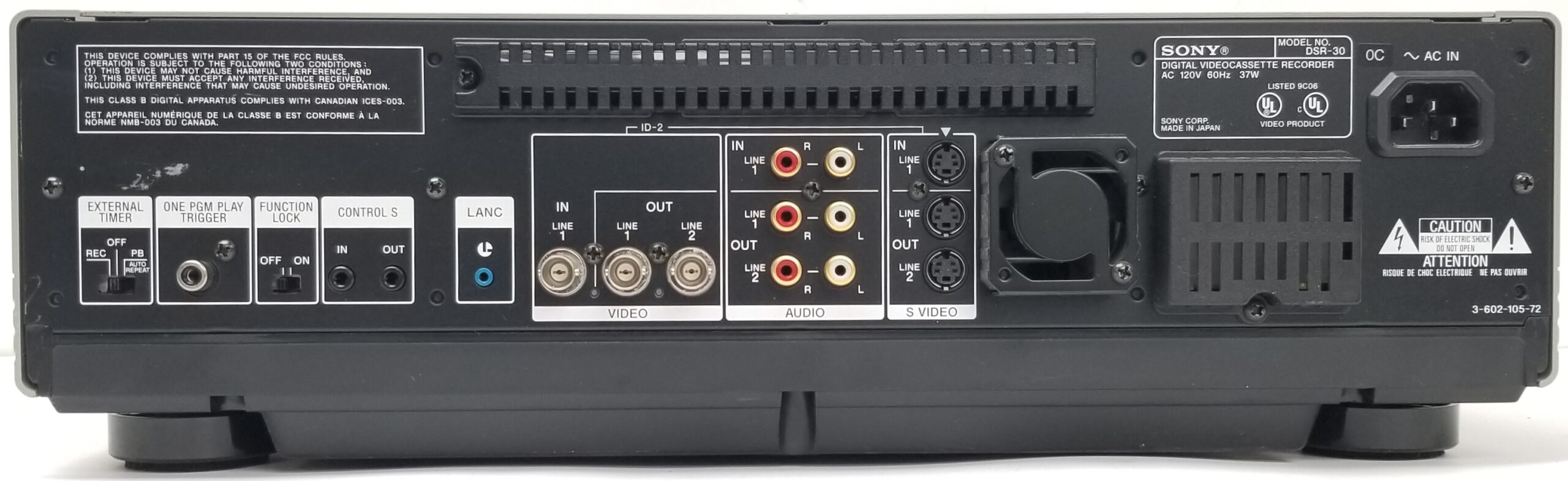 Sony DSR-30 Digital Videocassette Recorder