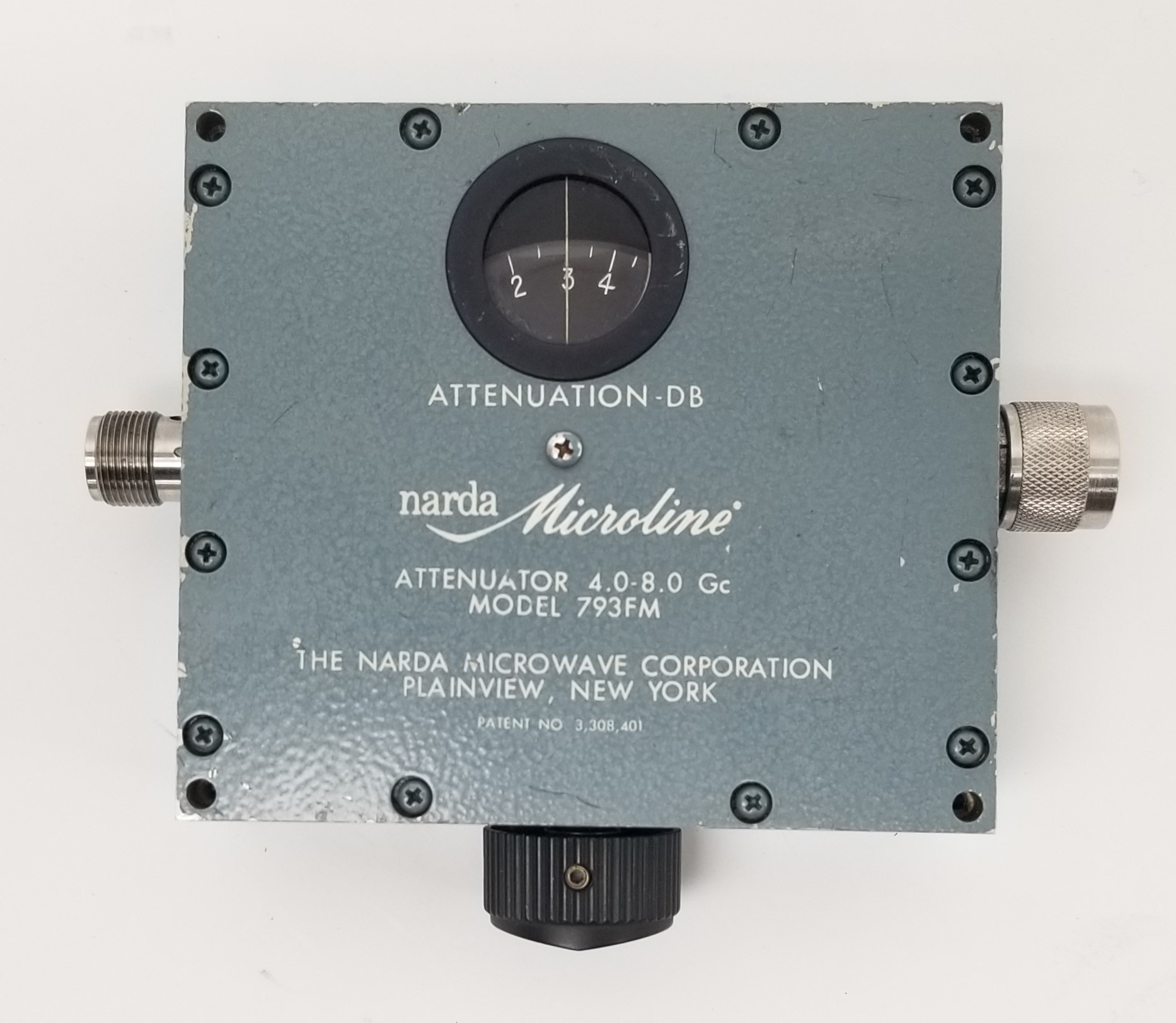 Narda 793FM Variable RF Attenuator 4-8GHz