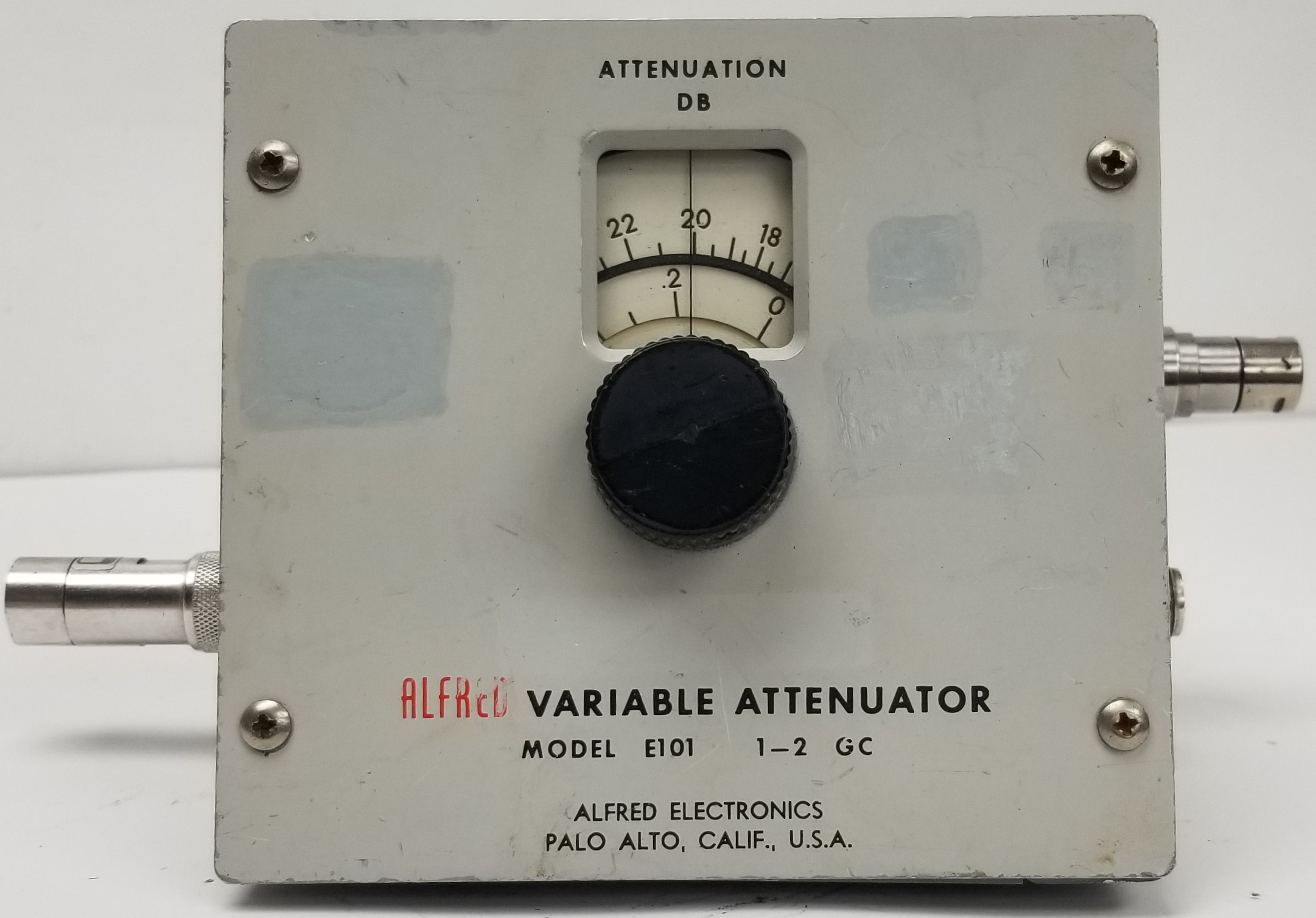 Alfred Electronics E101 Variable Attenuator 1-2GHz 0-50dB