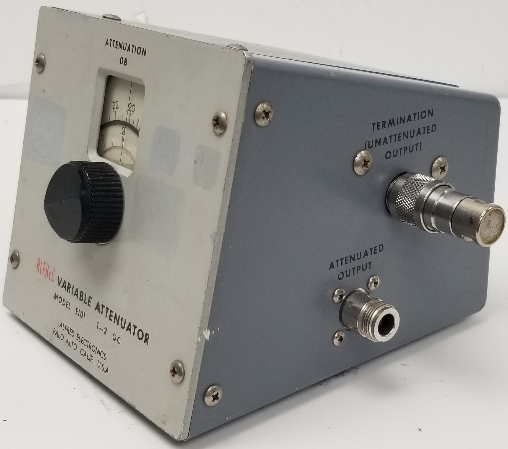 Alfred Electronics E101 Variable Attenuator 1-2GHz 0-50dB